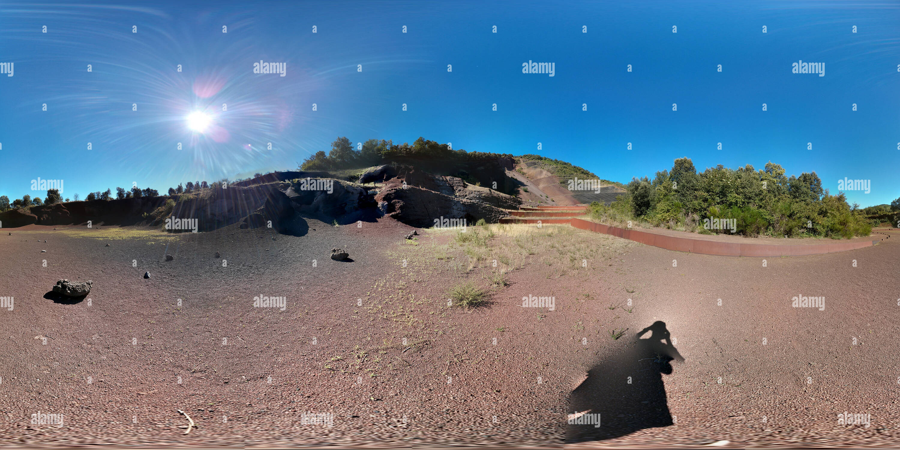 360° view of Croscat Volcano in la Garrotxa - Alamy