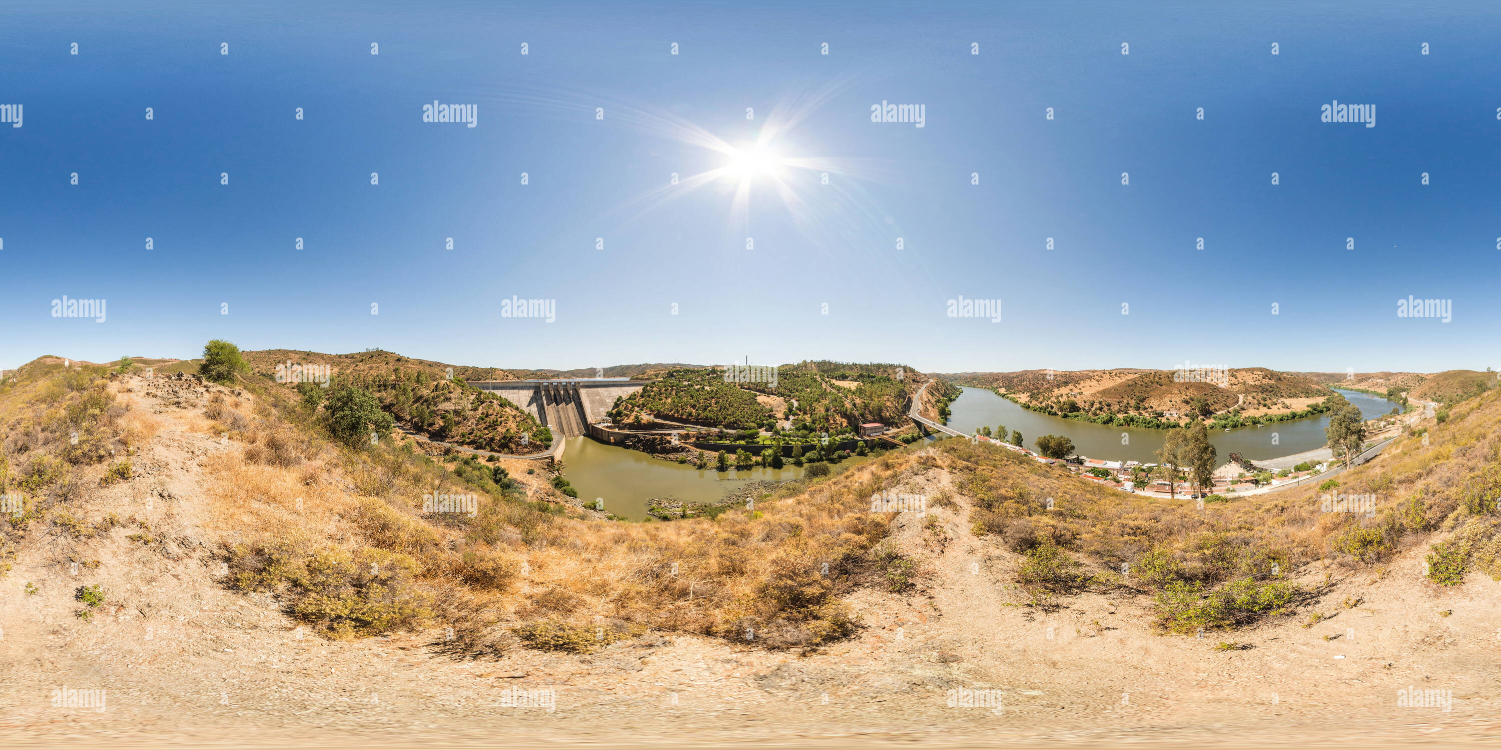360° view of Presa Del Chanza - Alamy