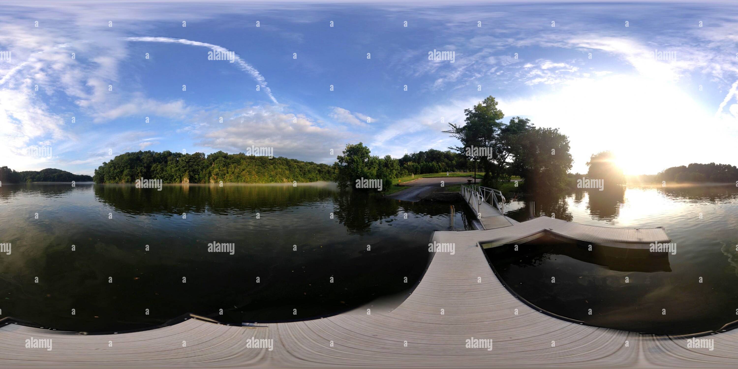 360° view of Warriors Path Lake Take Two - Alamy