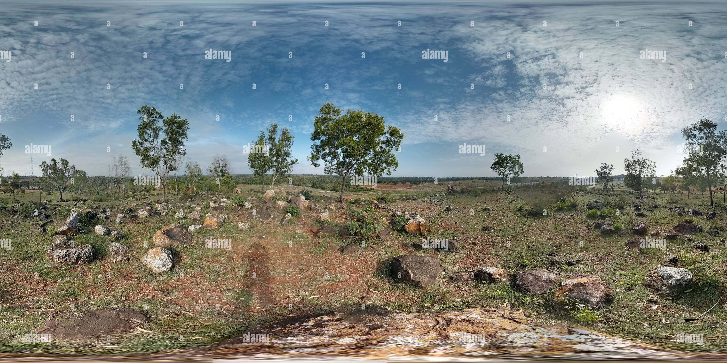 360° view of Hillock near Madagalli, Mysore - Alamy