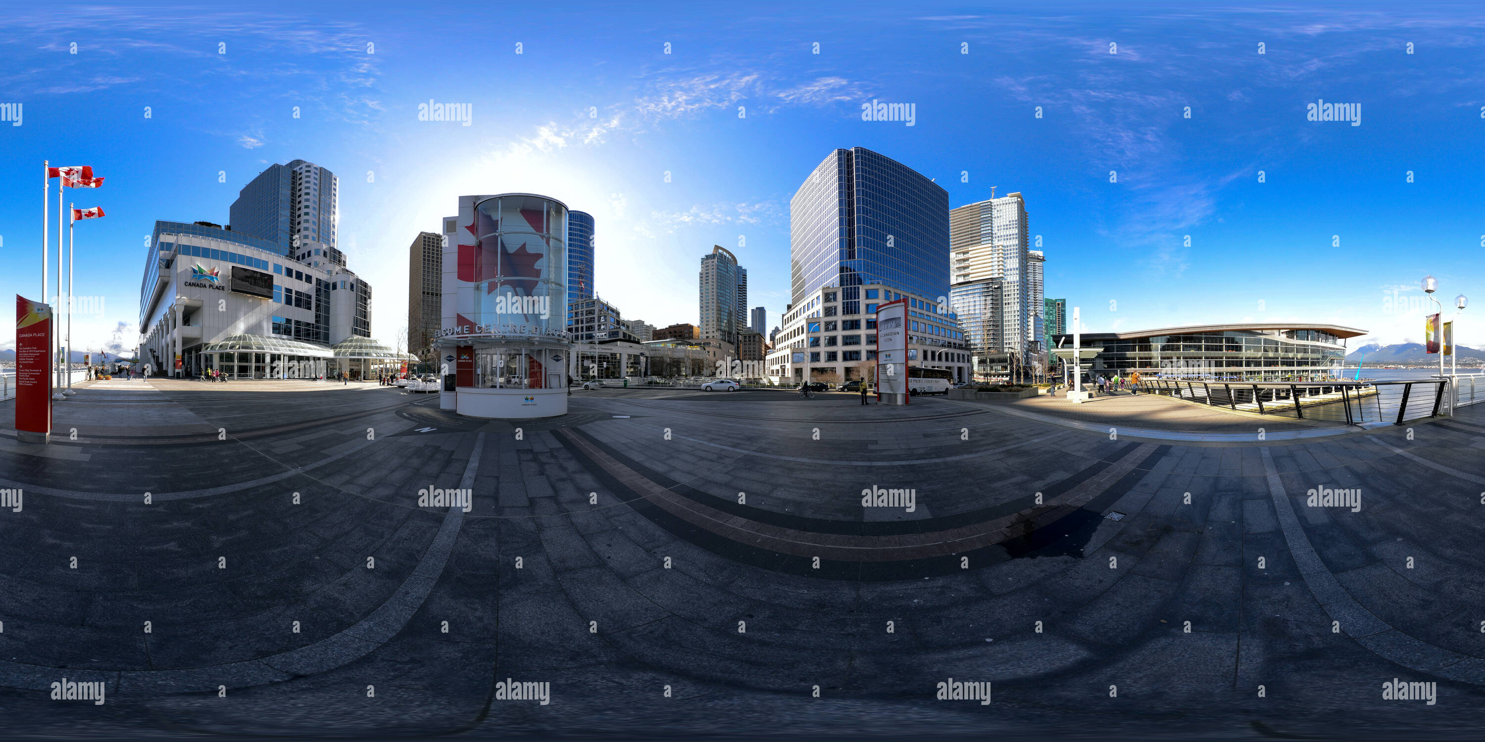 360° view of Canada Place on Vancouver - Alamy