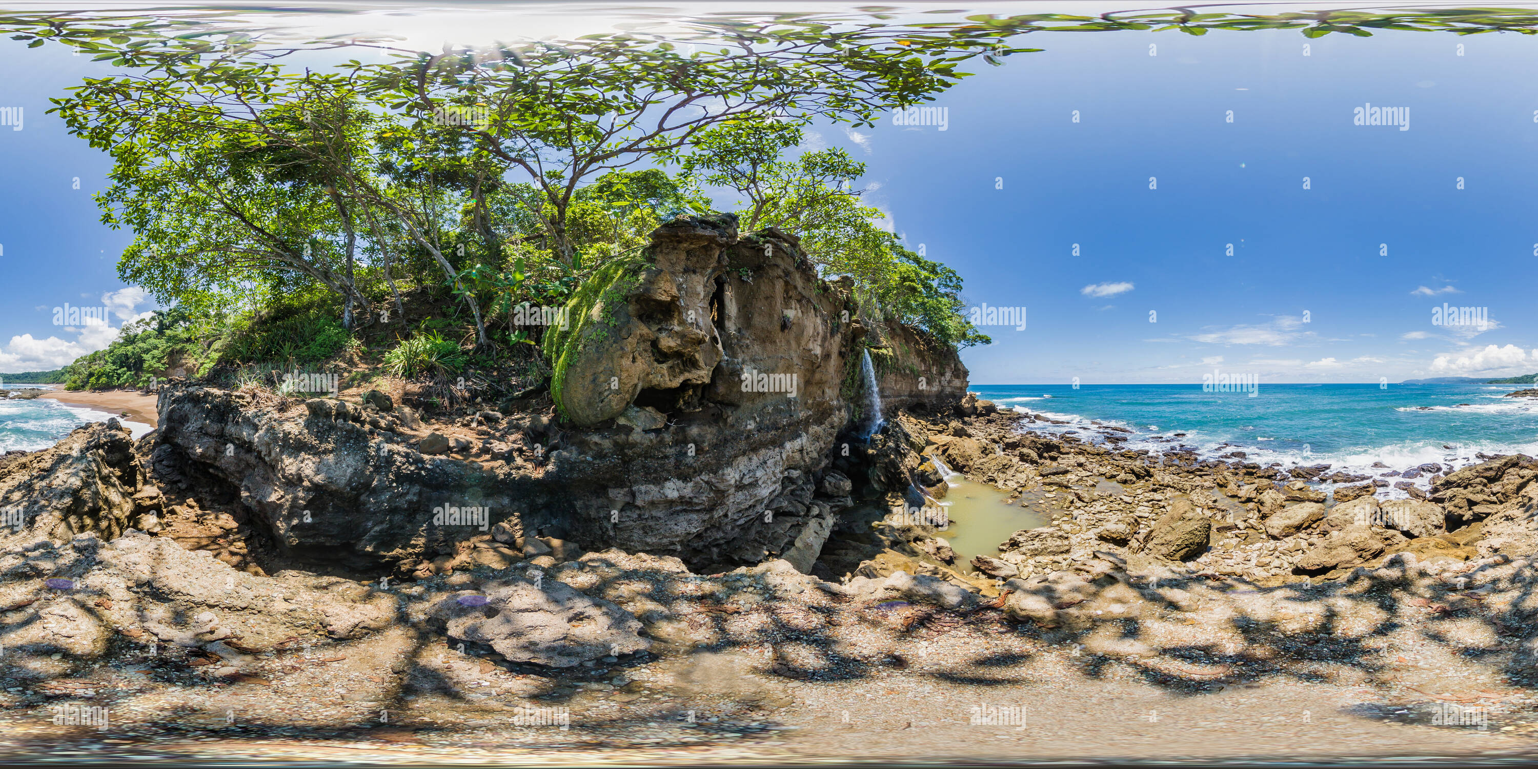 360° view of Nice Beach and Waterfall at Tango Mar Beach Hotel, Golf ...