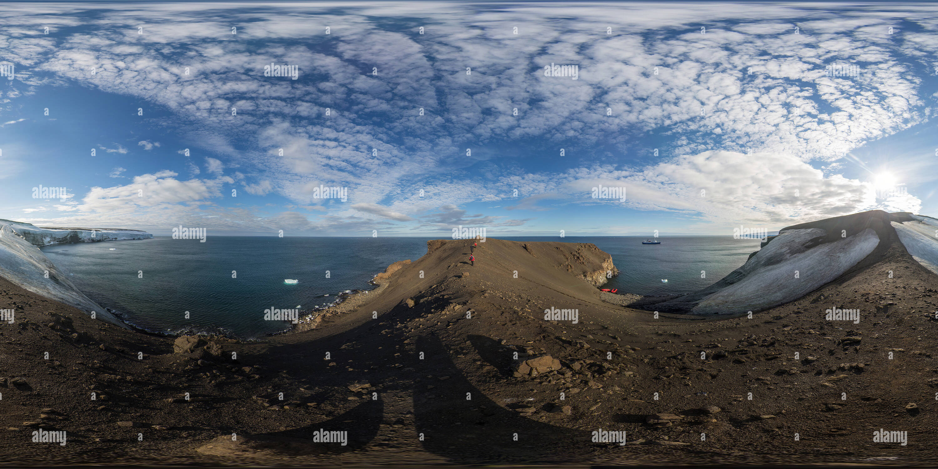 360° view of Cape Fligeli, Rudolf Island, Franz Josef Land - Alamy