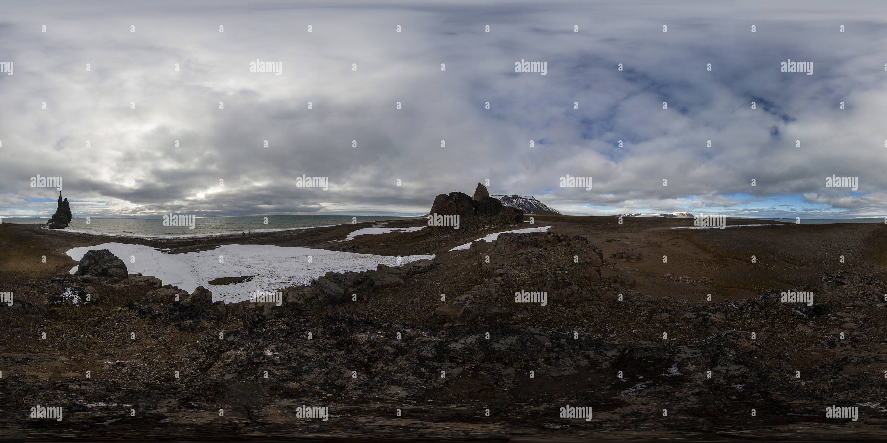 360° view of Cape Tegetthoff, Hall Island, Franz Josef Land - Alamy
