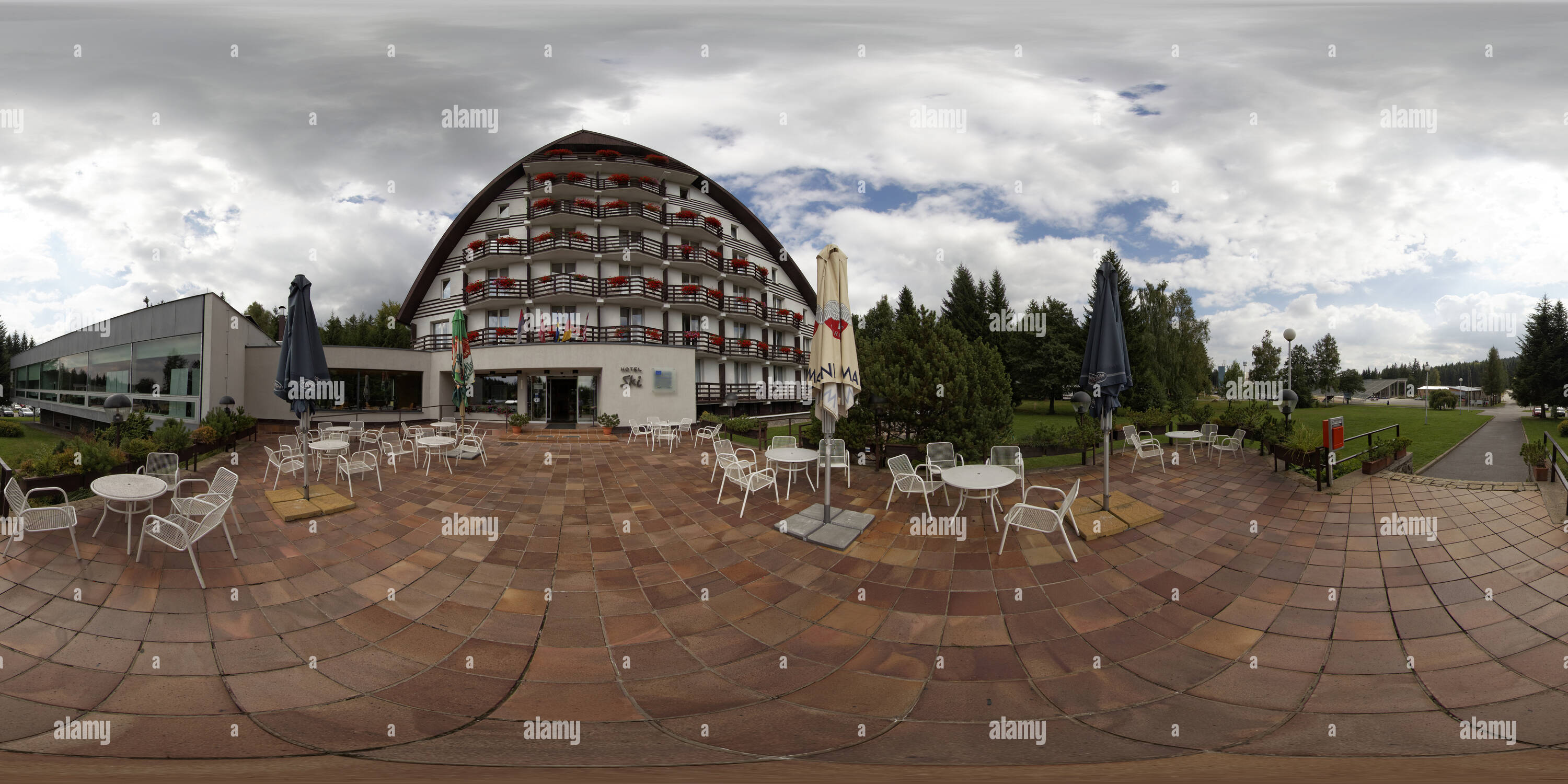 360° view of Hotel Ski in Nove Mesto na Morave, Czech Republic - Alamy