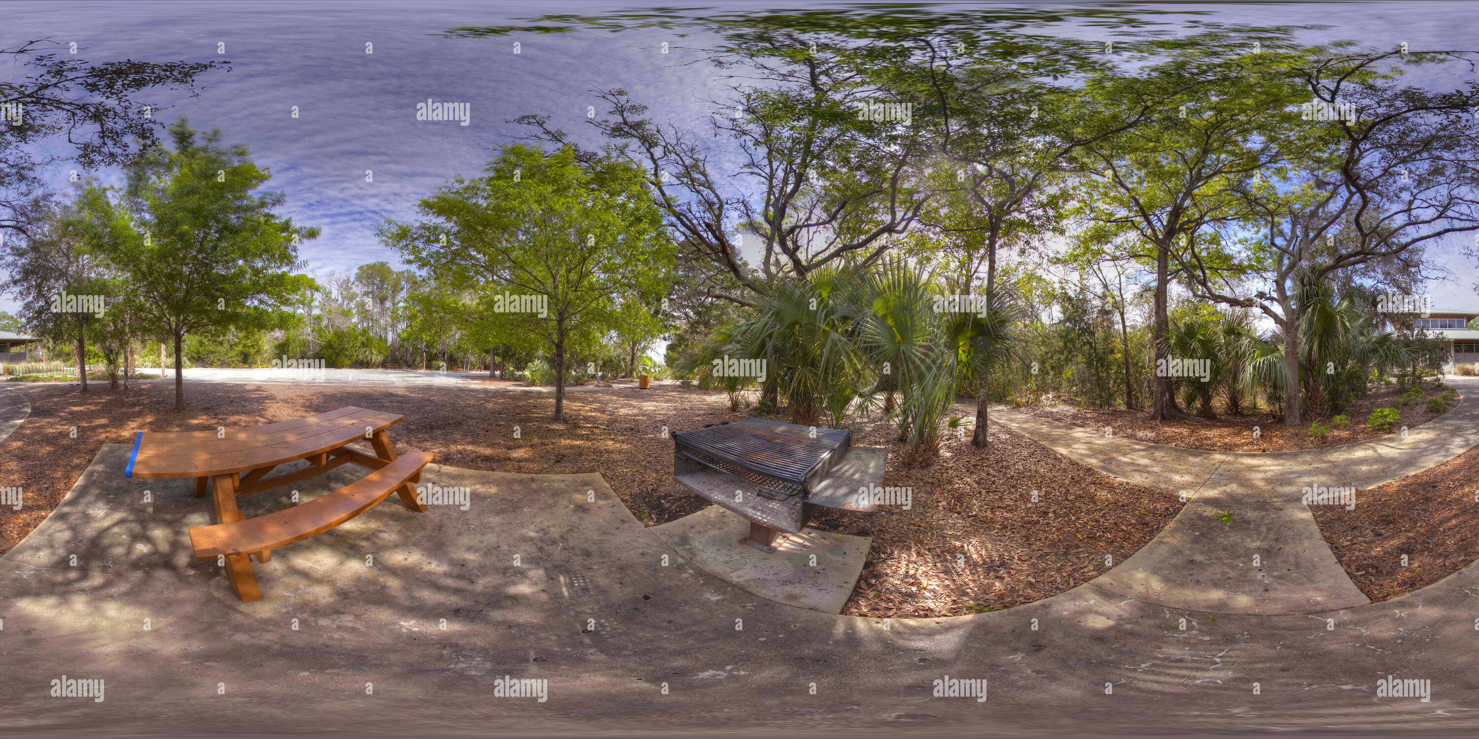 360° view of Castaway Island Park Preserve - Picnic Area - Alamy