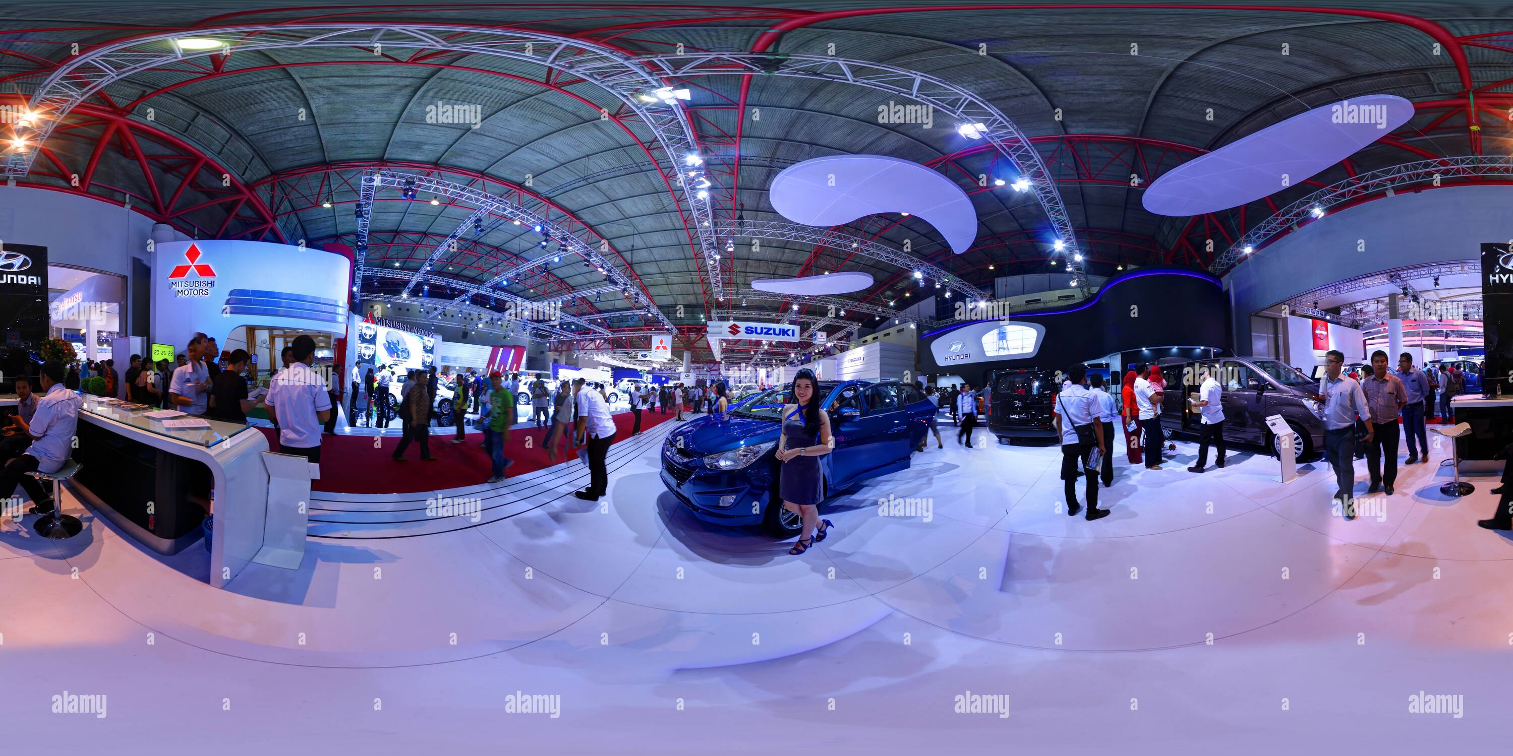 360° view of IIMS2013 Jakarta Indonesa (Suzuki+Hyundai Booth - Alamy