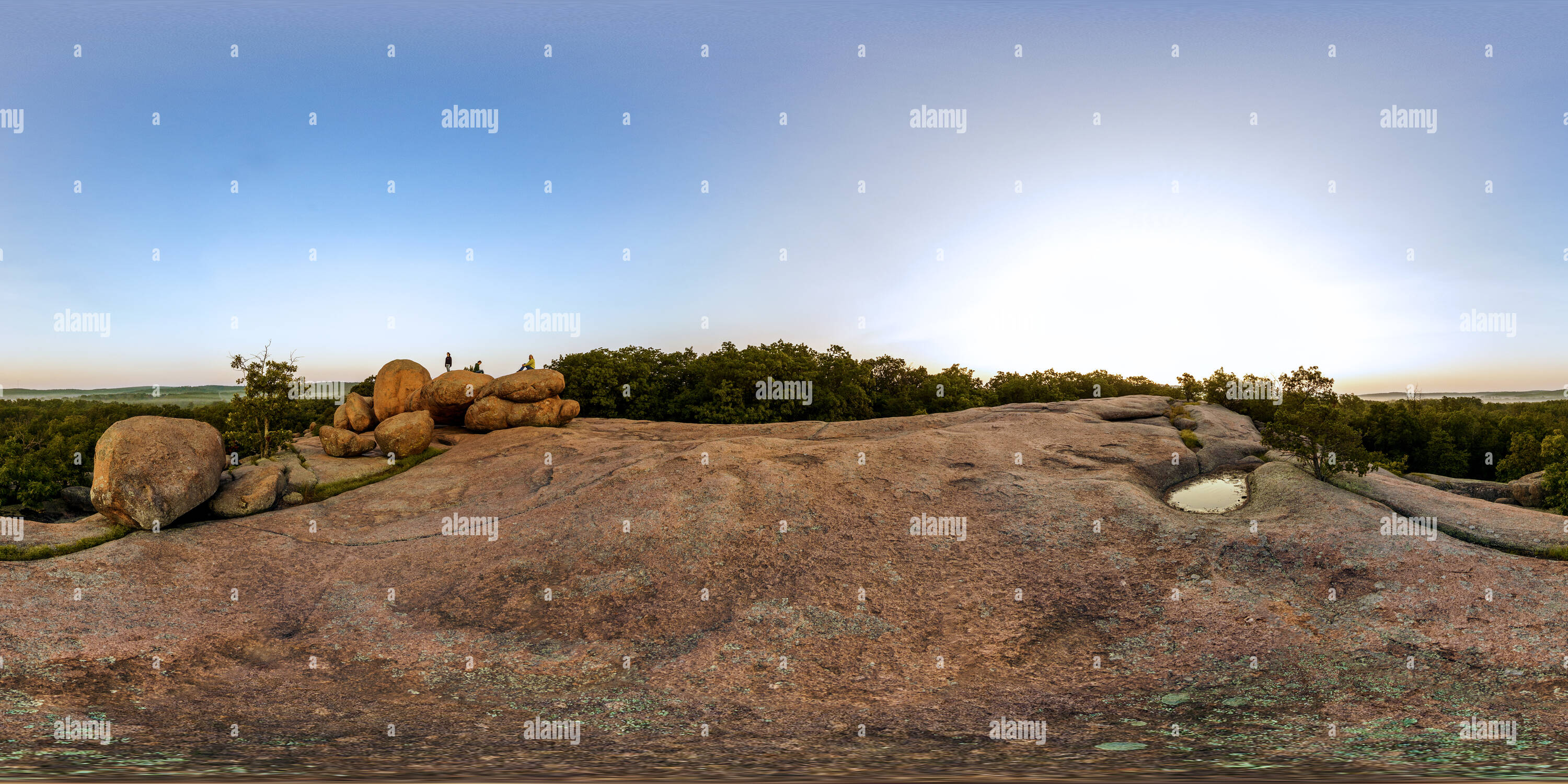 360° view of Elephant Rocks State Park from the top - Alamy