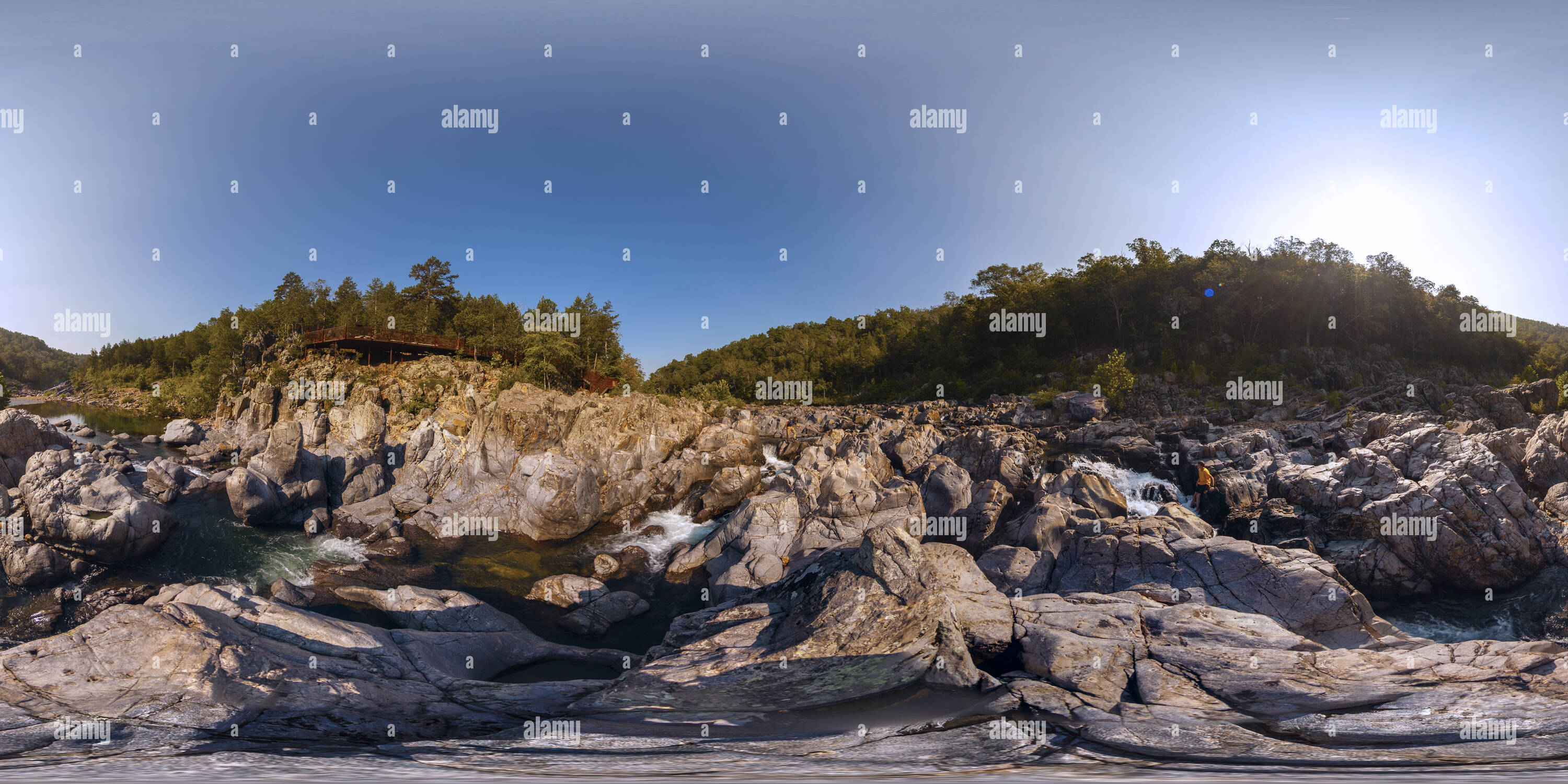 360° view of Johnson's Shut-Ins State Park - Main Shut-Ins near deck ...