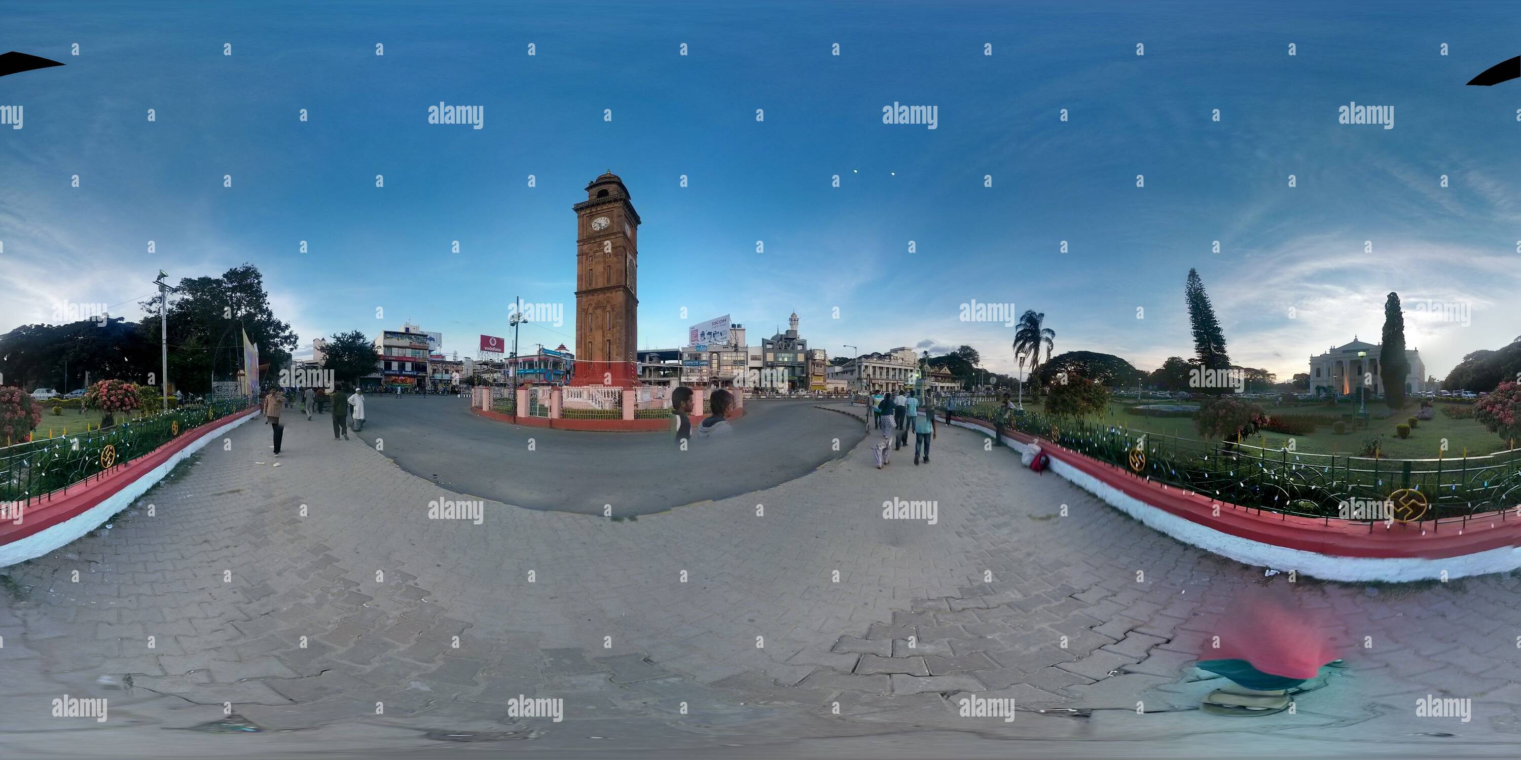 360° view of The Big Clock Tower, Mysore - Alamy