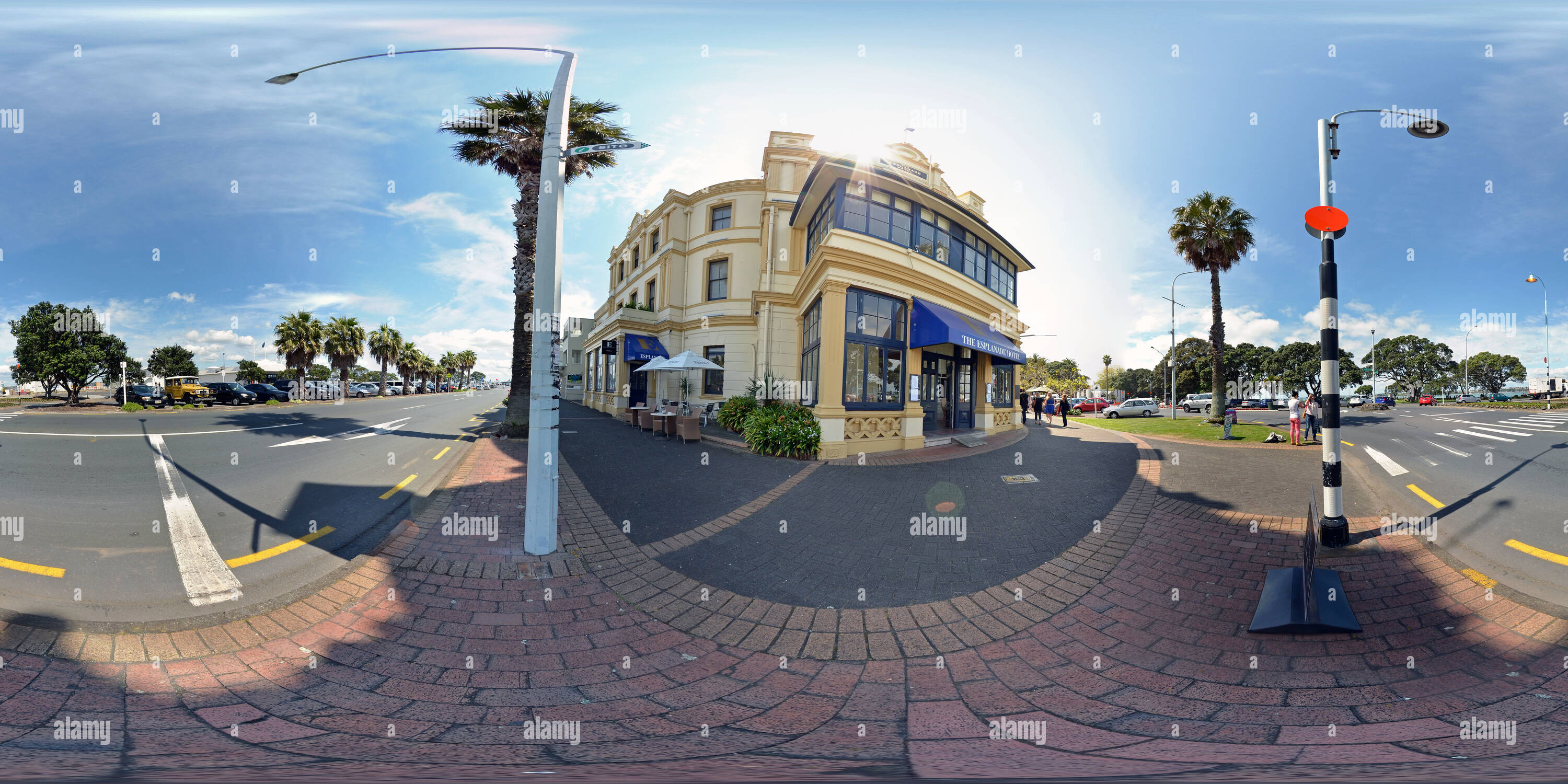 360° view of Esplanade hotel 1, Devonport, Auckland , New Zealand - Alamy