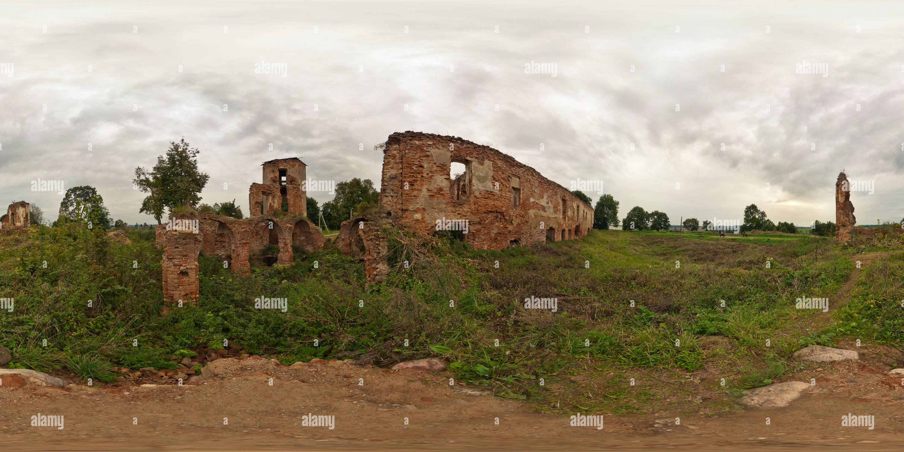 360° view of Full 360 by 180 panorama in equirectangular spherical ...