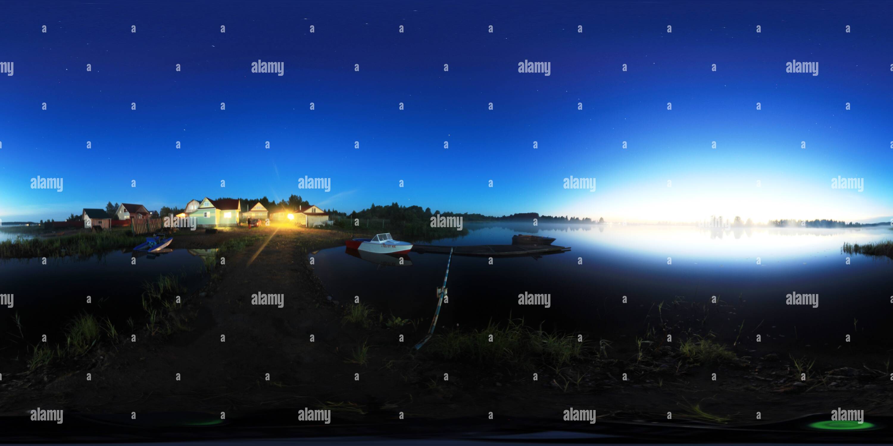 360° view of Sunset at Seliger lake - Alamy
