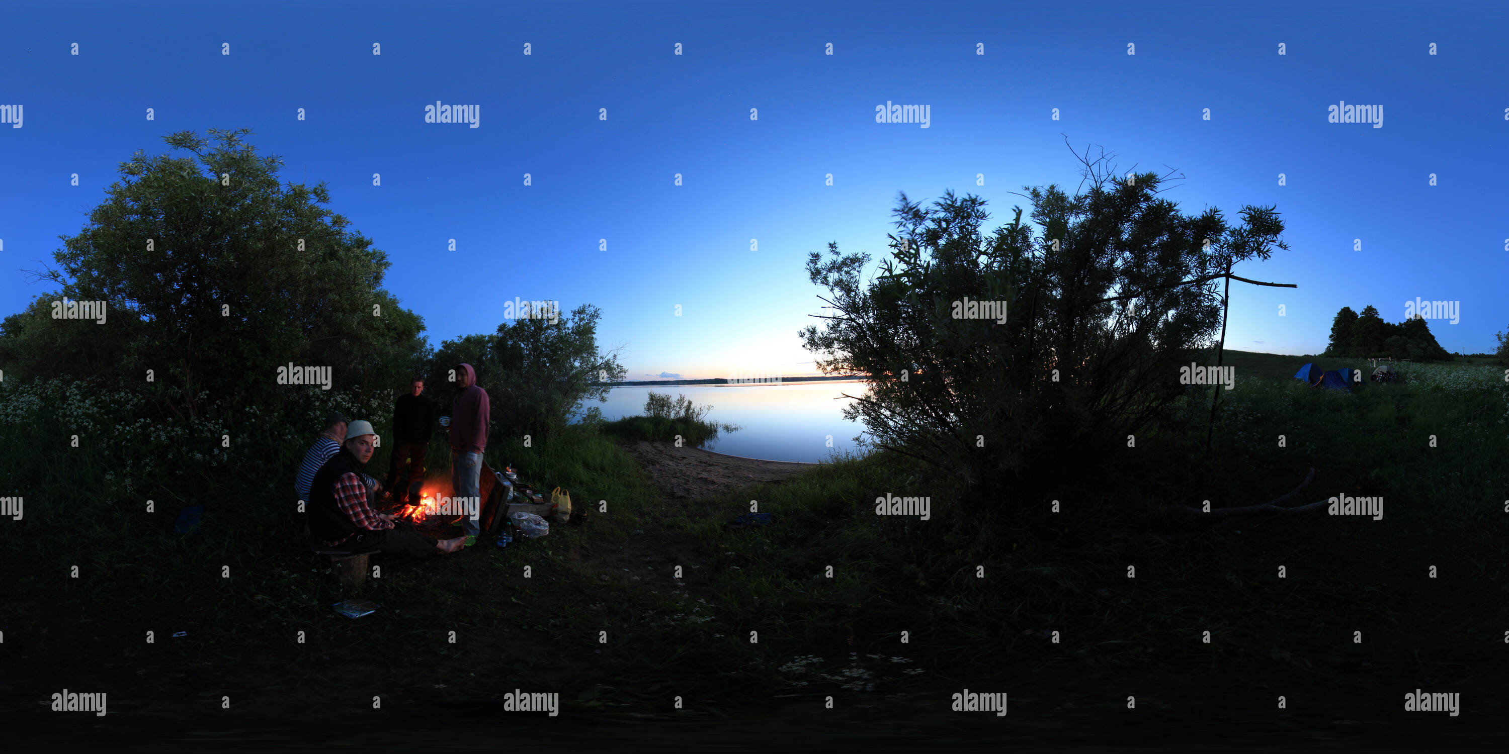 360° view of Night Camp at Seliger - Alamy