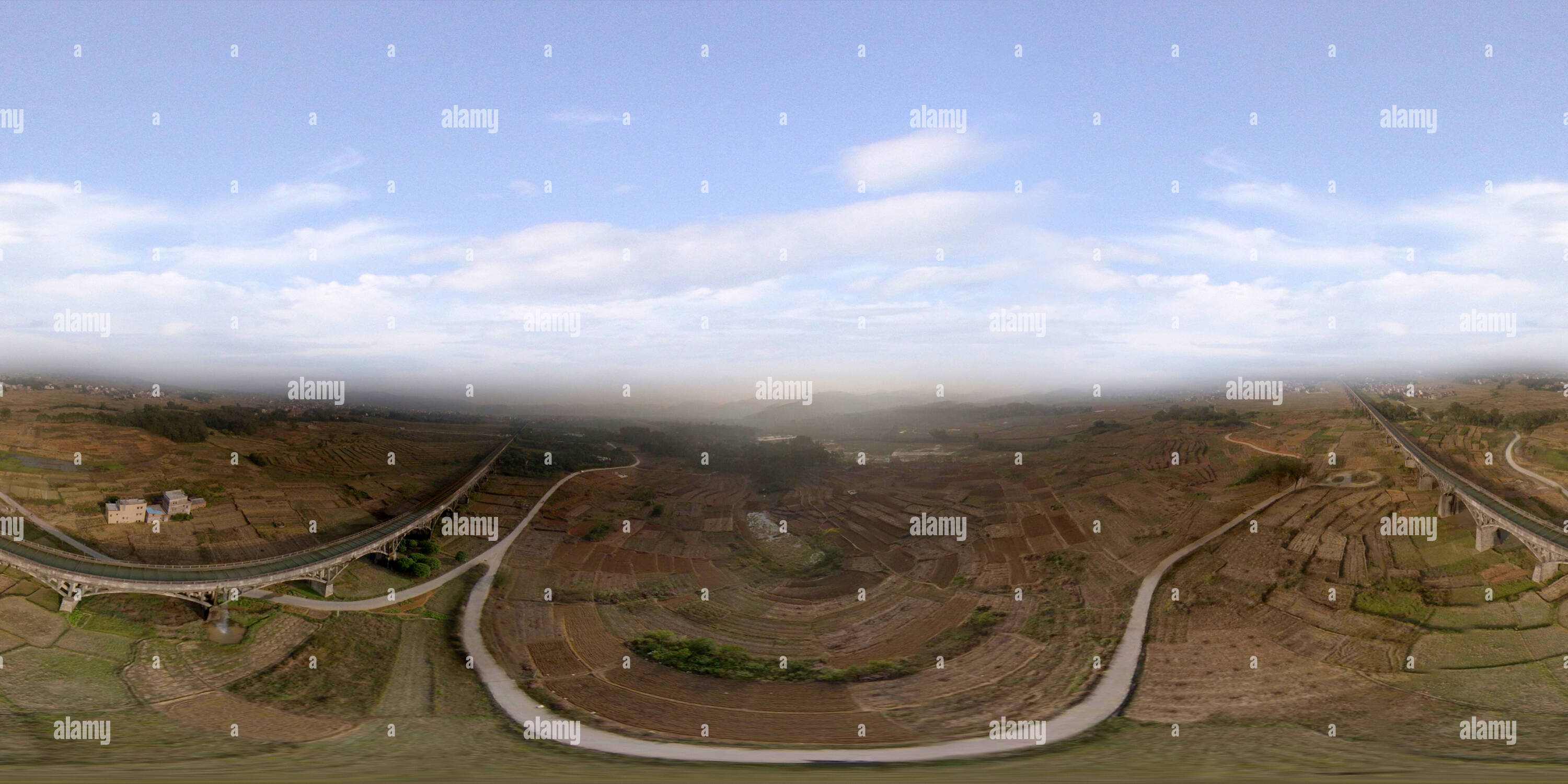 360° view of The Aerial panorama of LuoDing LuoPing ChangGangPo ...