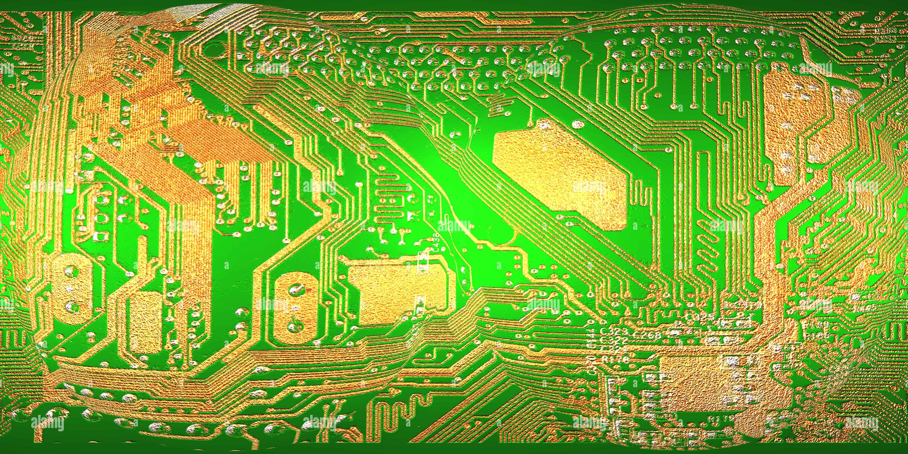 360° view of printed circuit 5 - Alamy