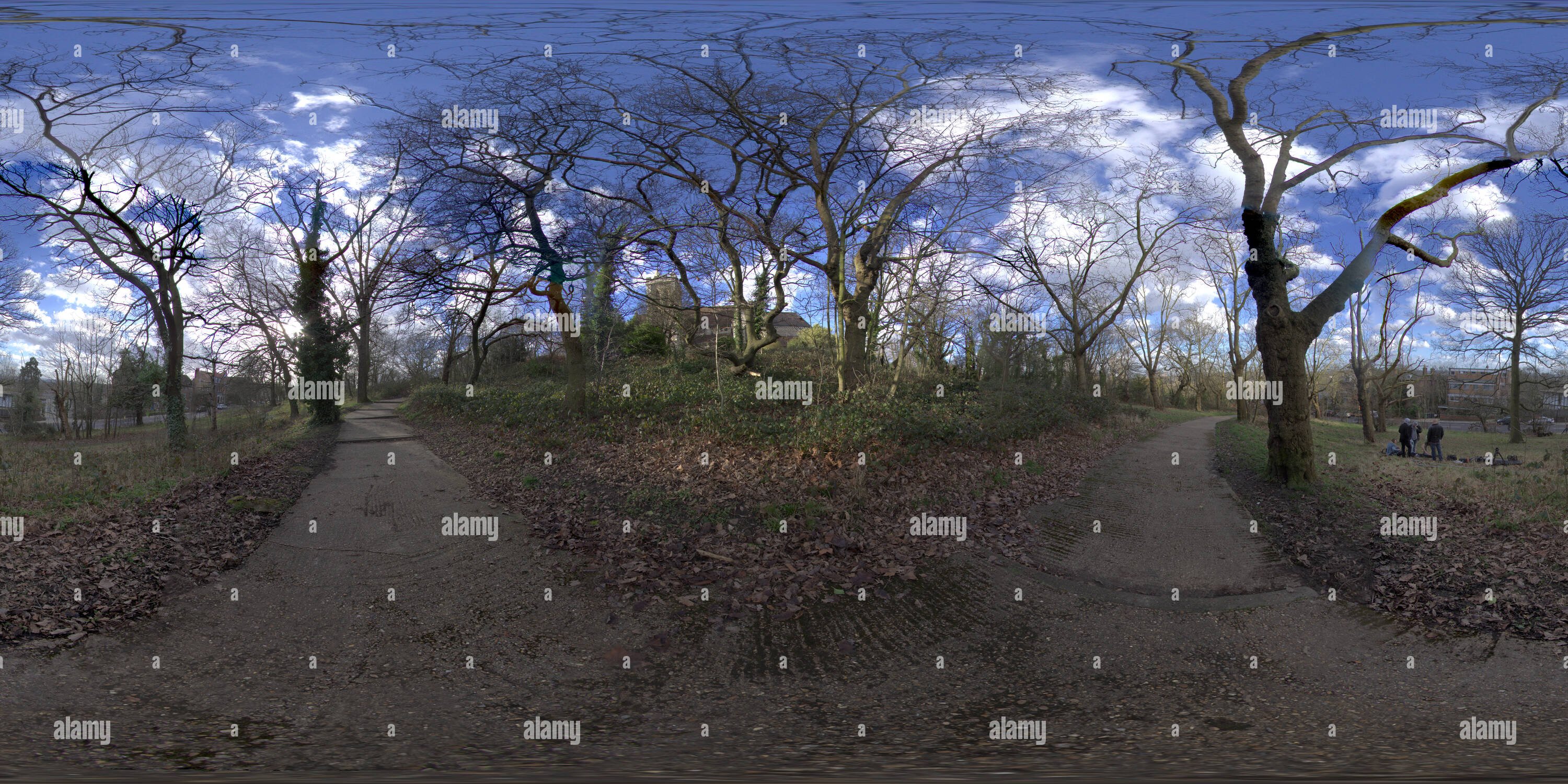 360° view of One Tree Hill - Alamy