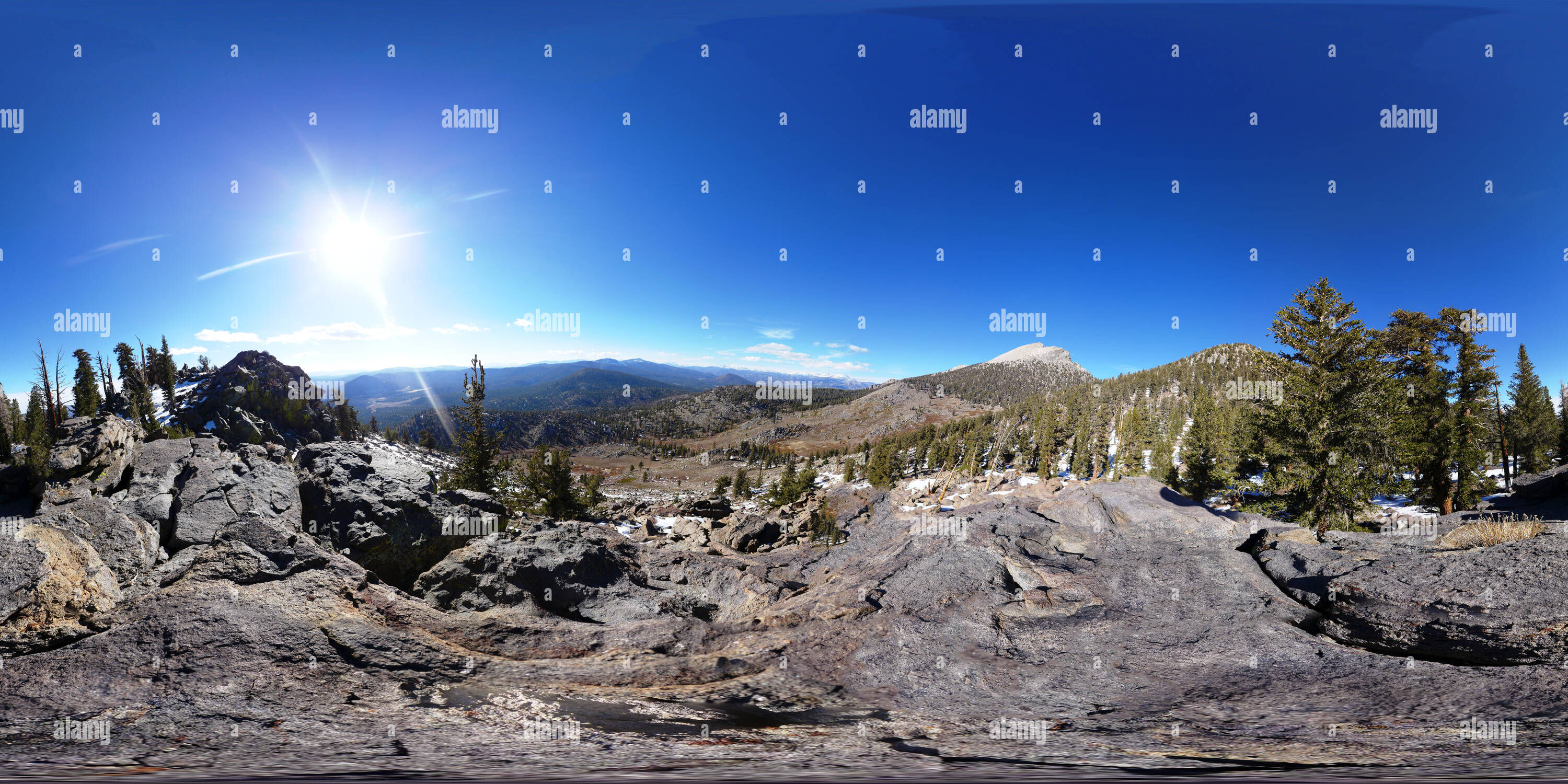 360° view of Below Olancha Peak - Alamy