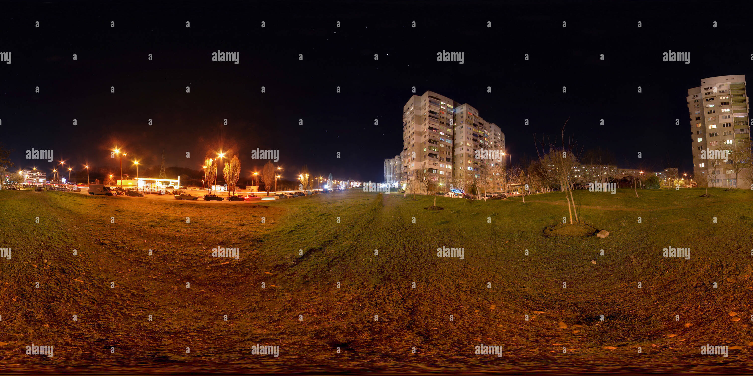 360° view of Evening in Lulin 10 in spring, Sofia, Bulgaria - Alamy