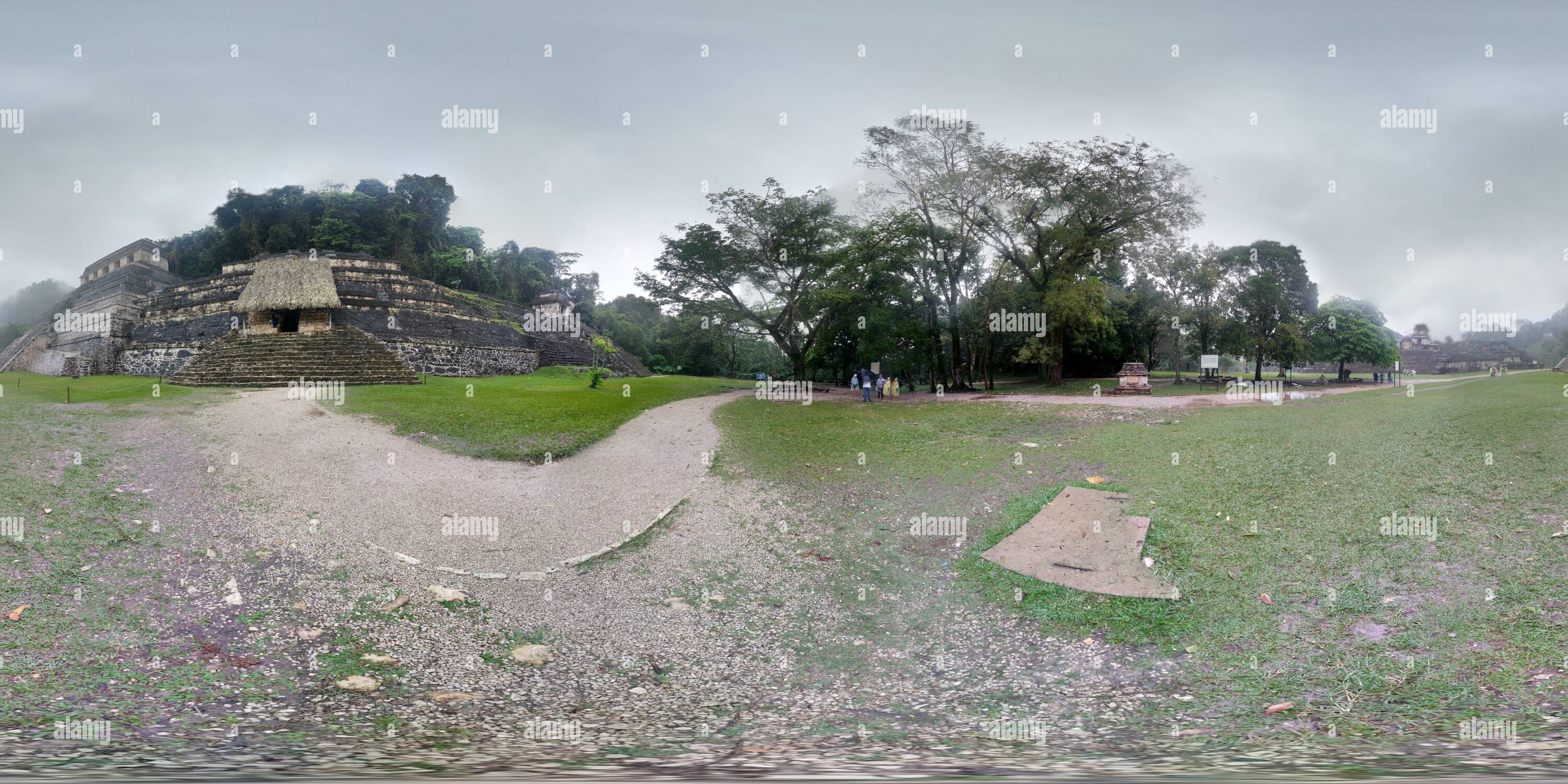 360° view of palenque, tumba - Alamy