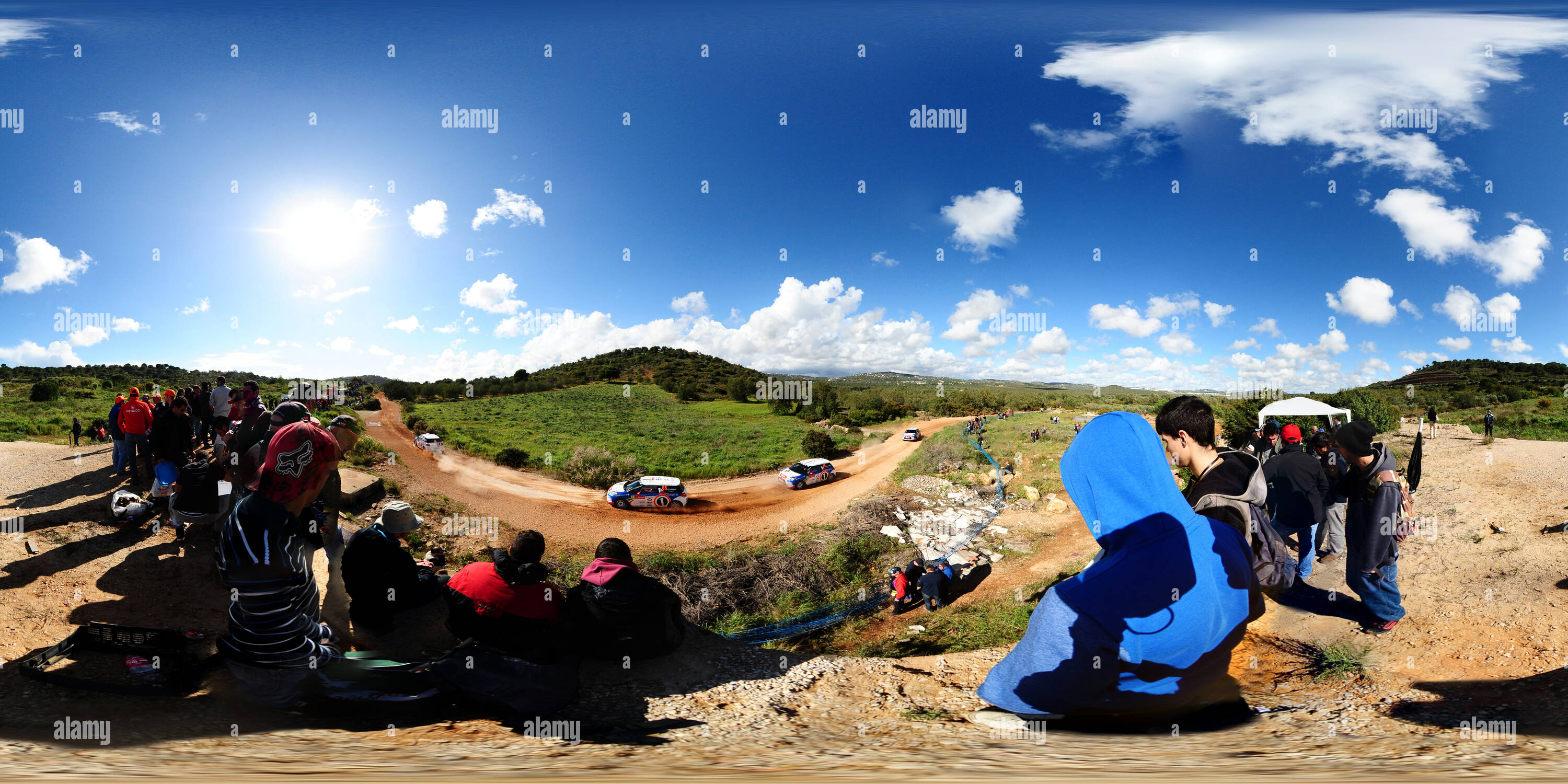 360° view of WRC Rally de Portugal - Shakedown - Alamy