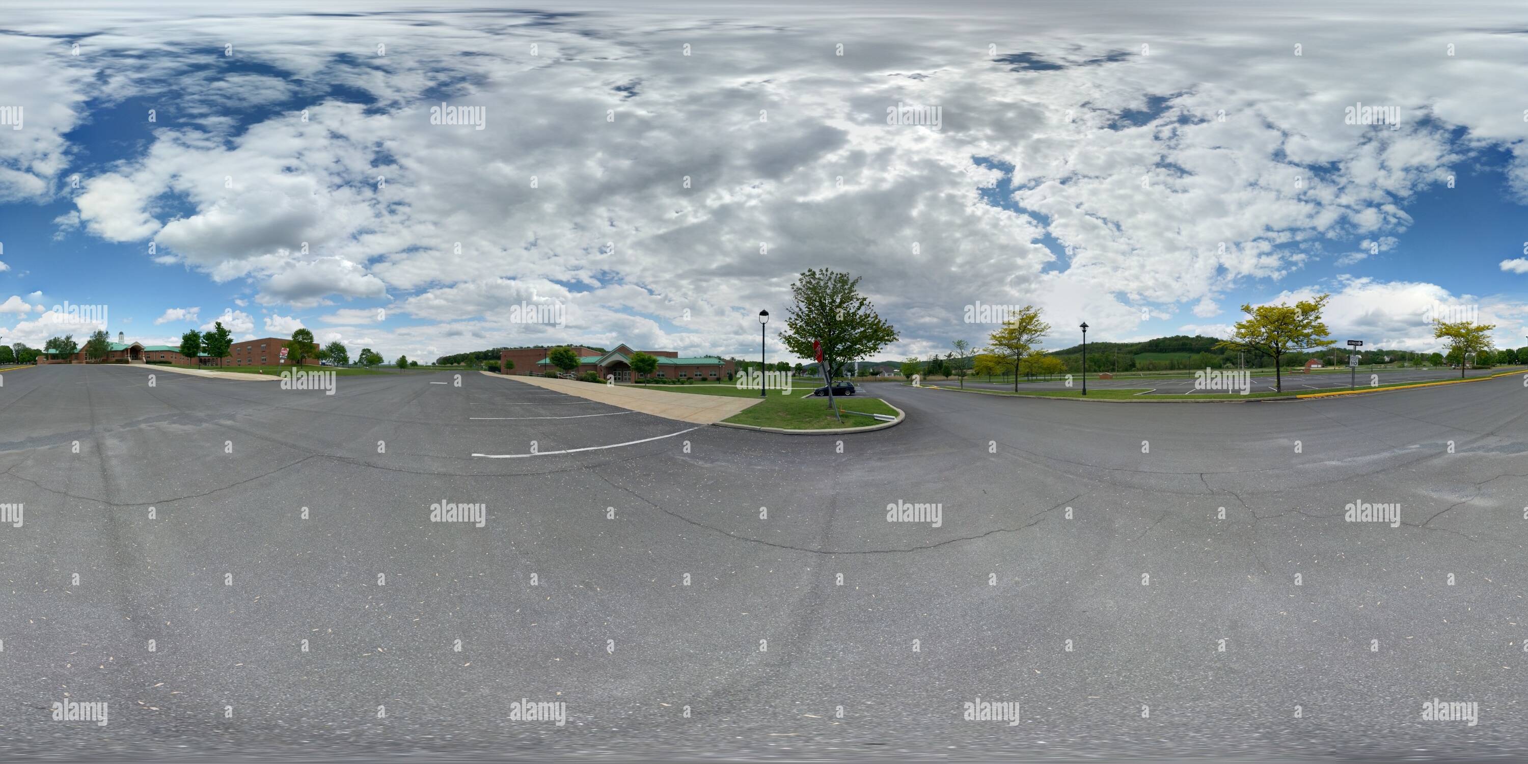 360° view of Oley Valley Elementary School and Middle School - Alamy