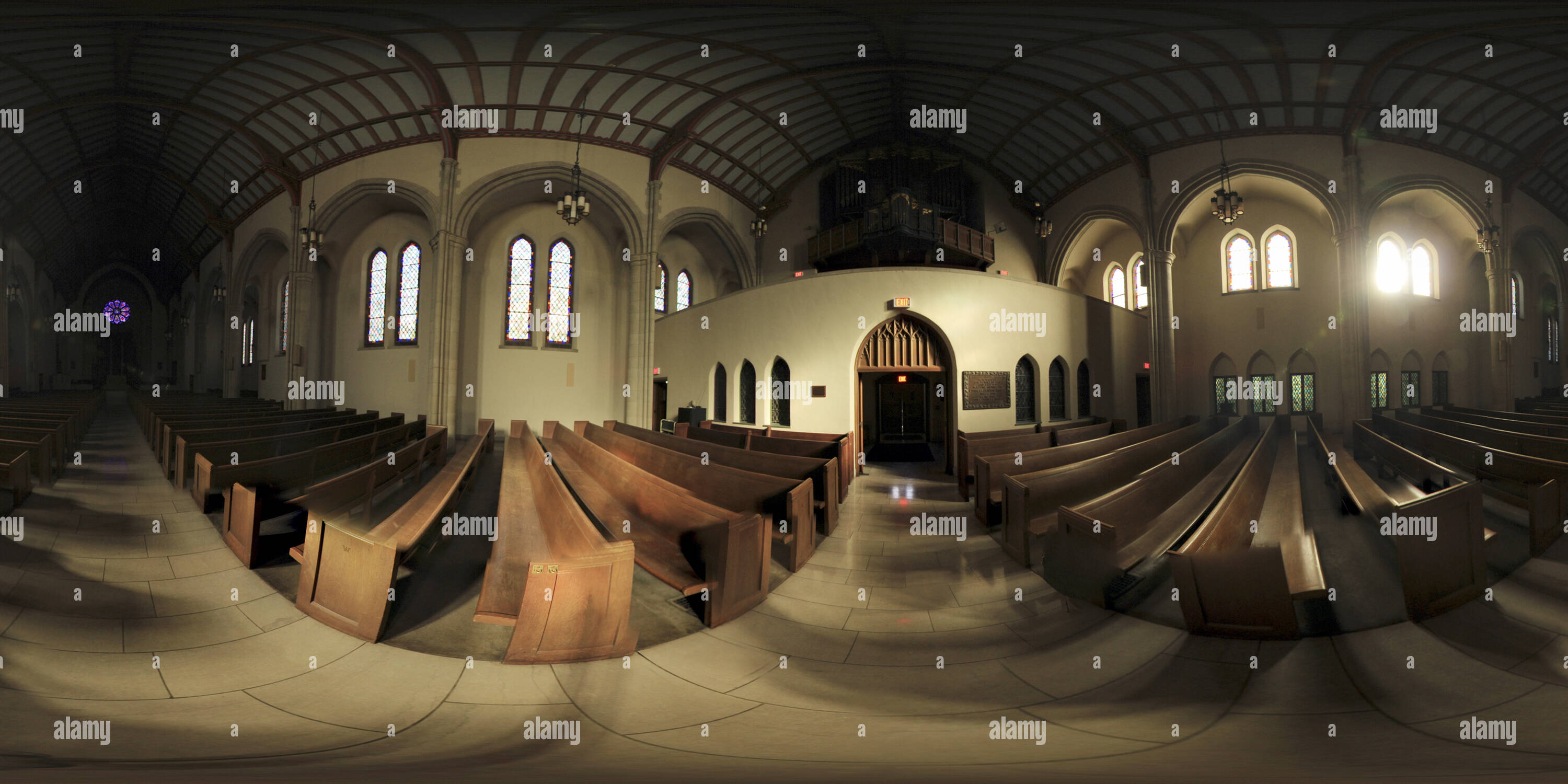 360° view of South Hadley Abbey Chapel in Mount Holyoke College - Alamy