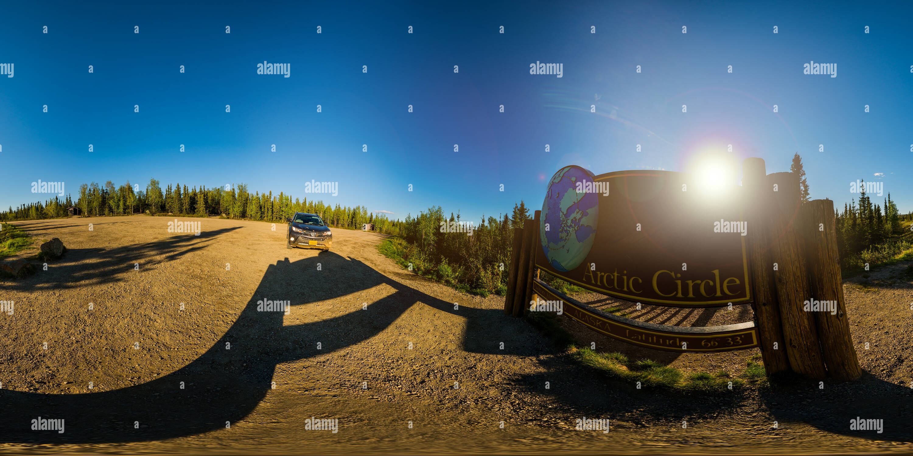 Arctic circle sign alaska hi-res stock photography and images - Alamy