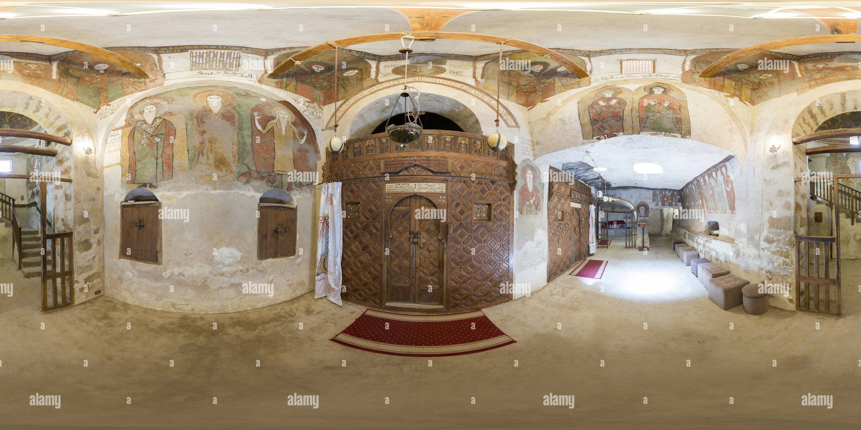 360° view of Saint Paul Monastery, Red Sea, Egypt - Alamy