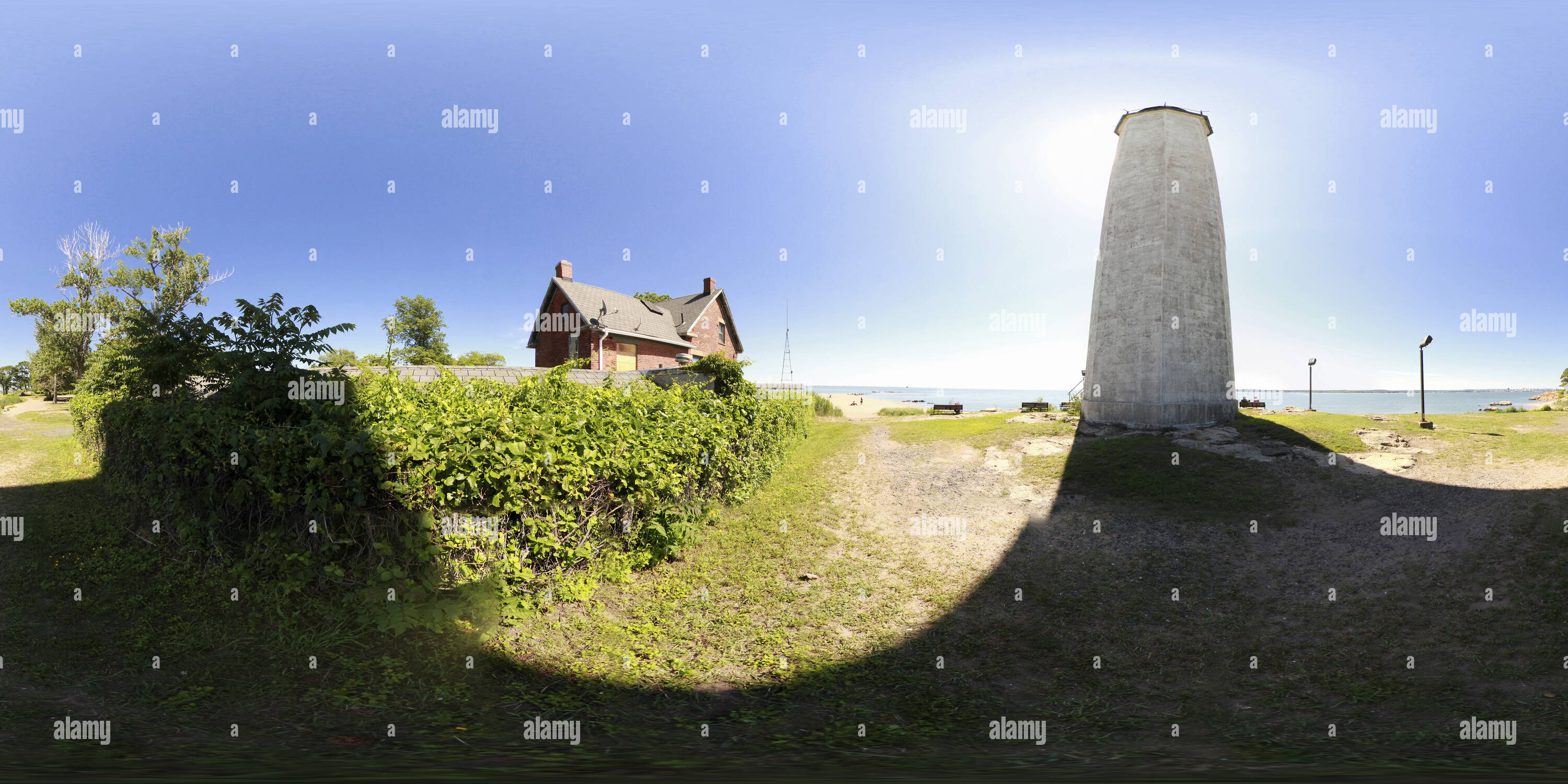360° view of Lighthouse Point Park in New Haven CT - Alamy