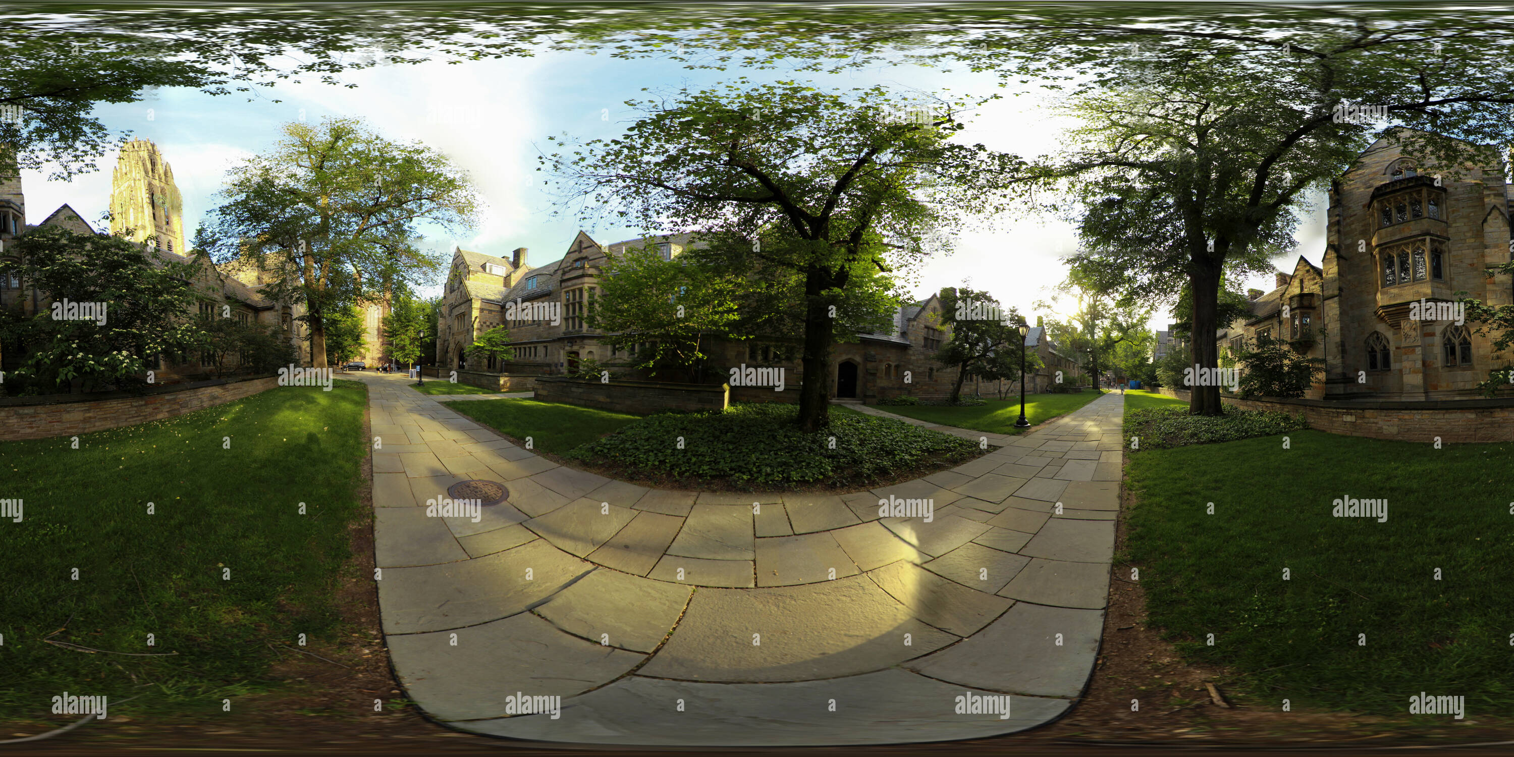 360° view of Yale University of New Haven CT - Alamy