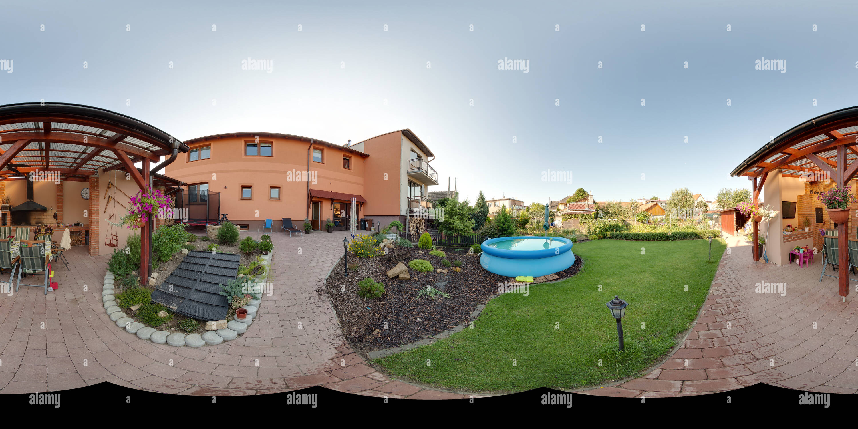 360° view of Our garden 2 - Alamy