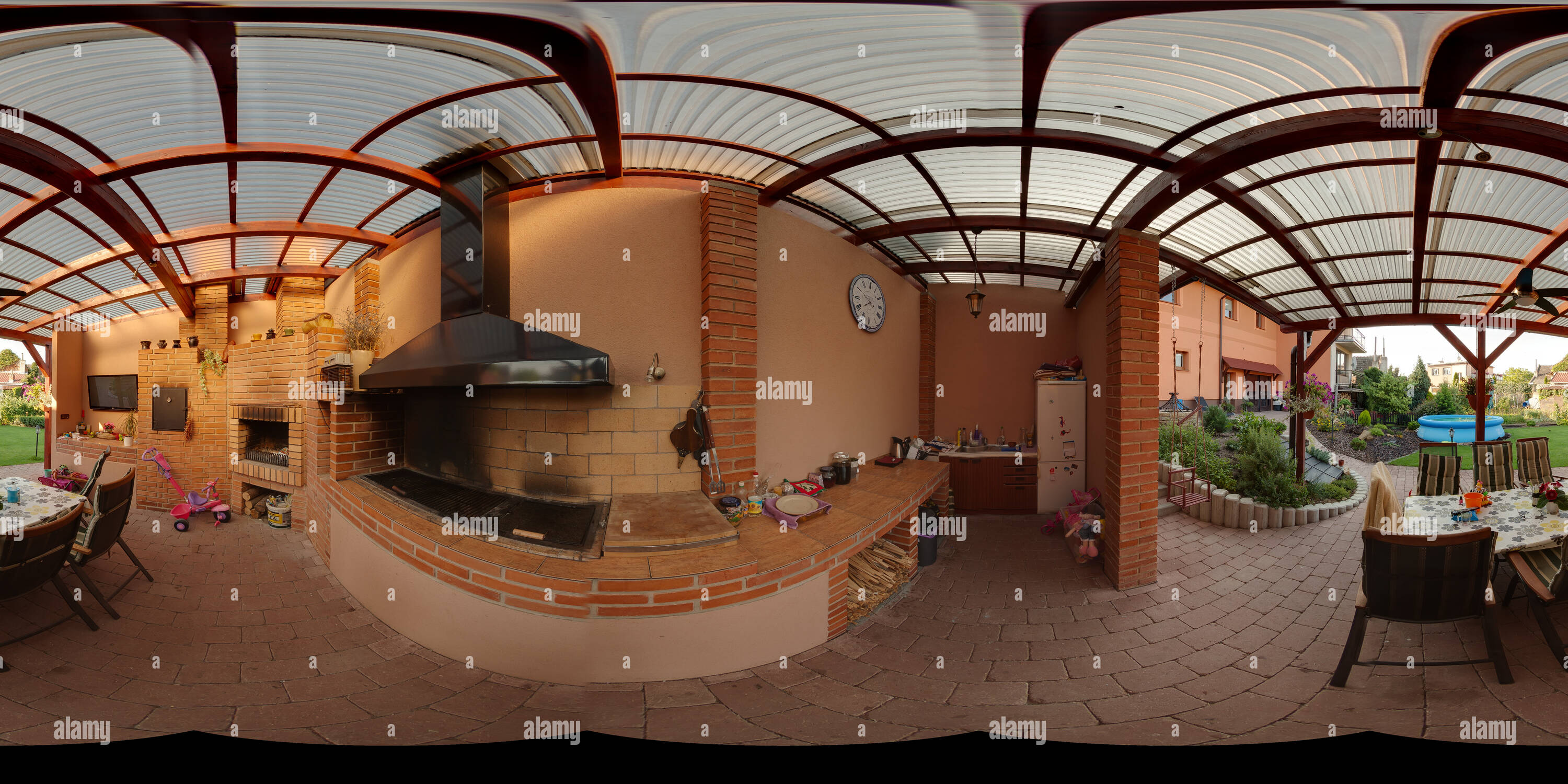 360° view of Our garden 3 - Alamy