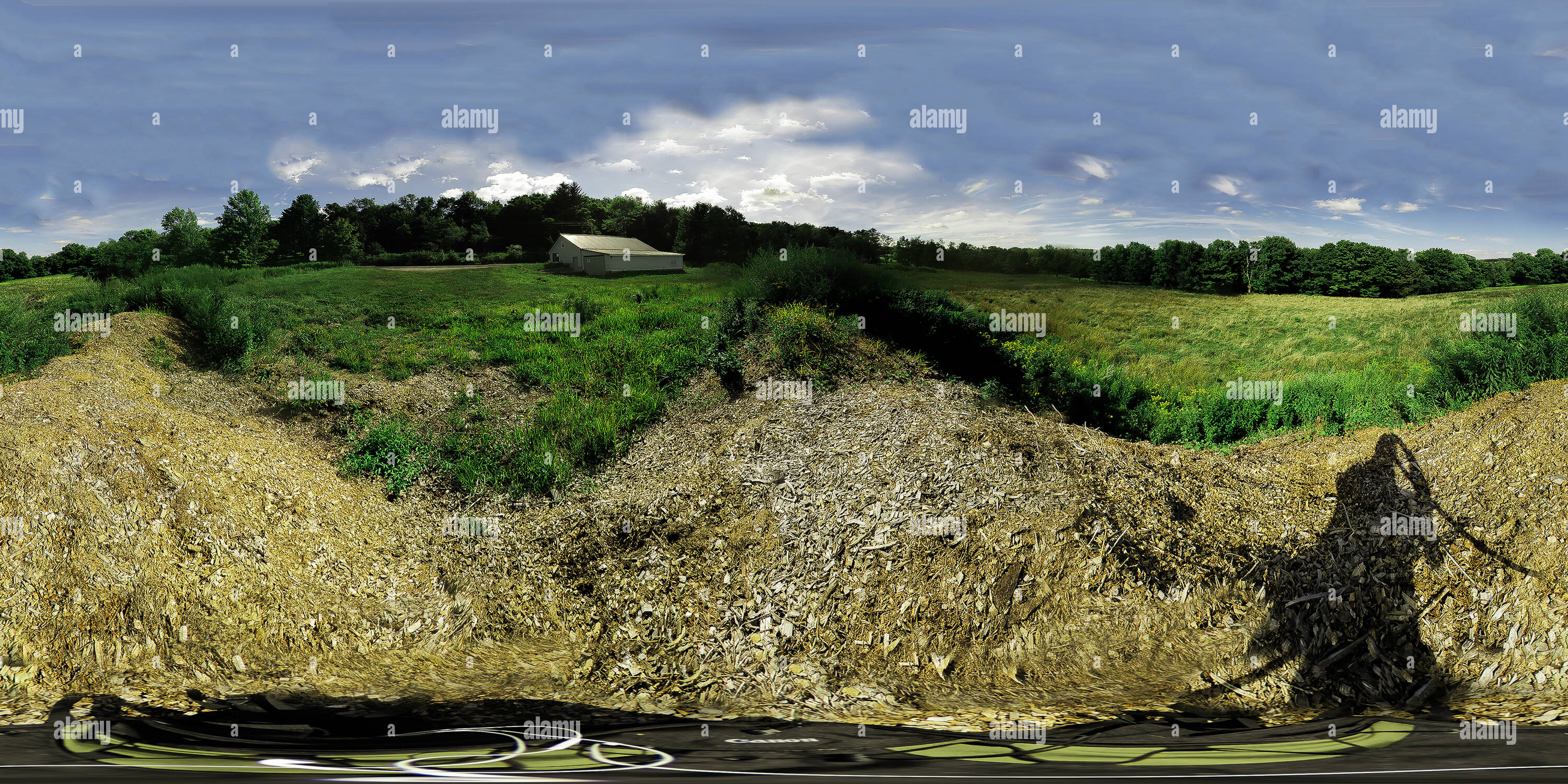 360° view of some random place upstate - Alamy