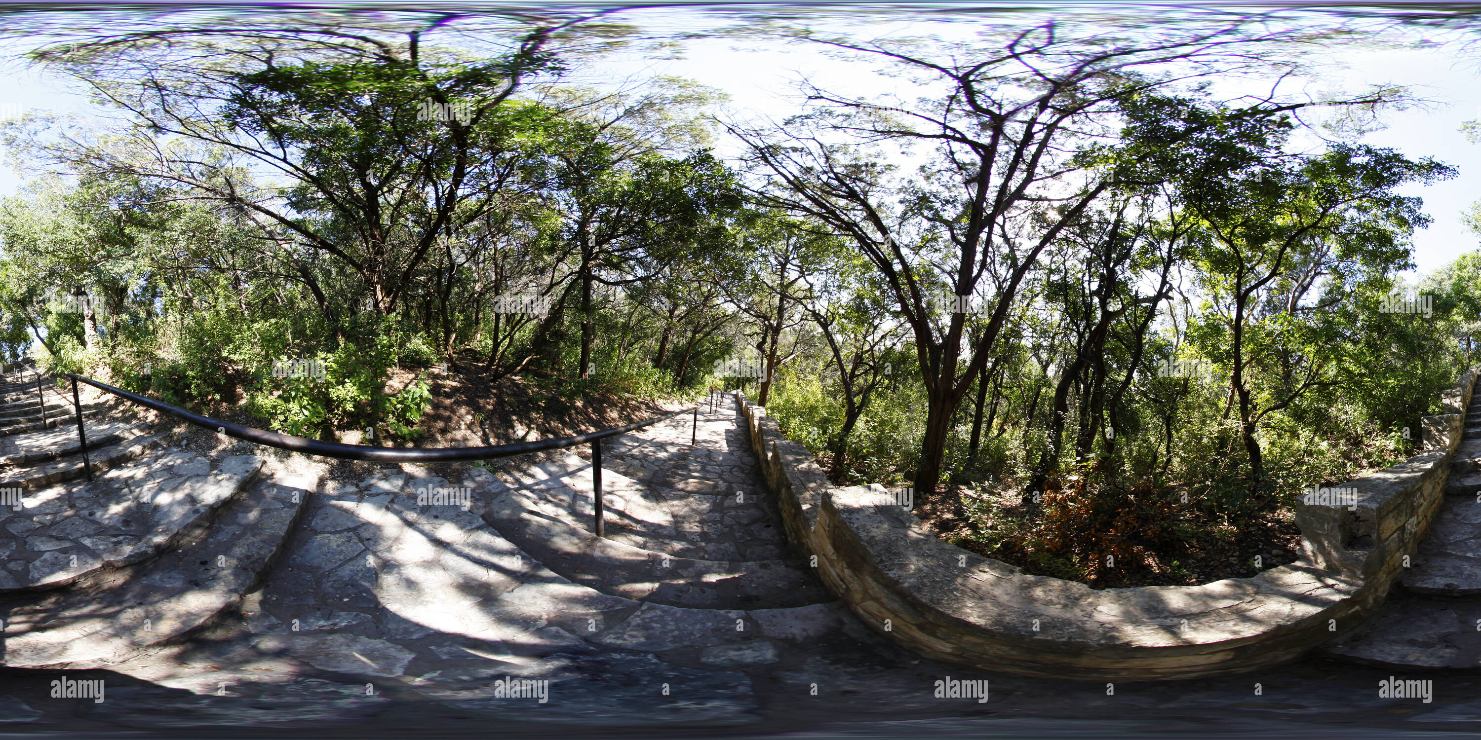 360° view of Mt Bonnell Steps - Alamy