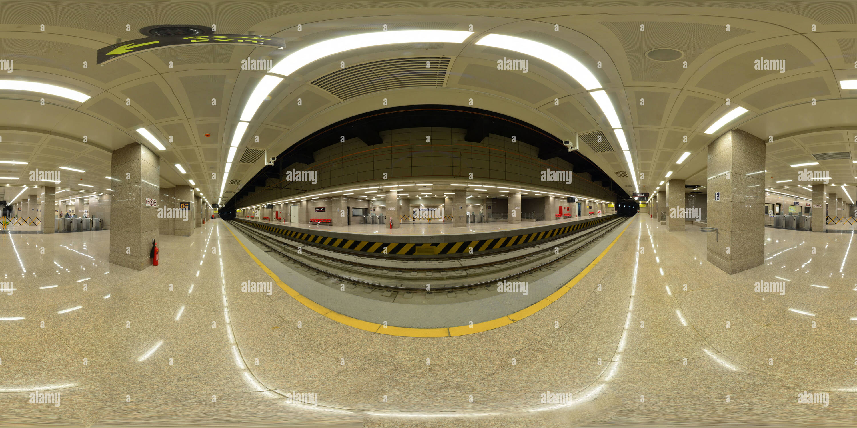 360° view of Shiraz Metro - Ehsan Station - Alamy