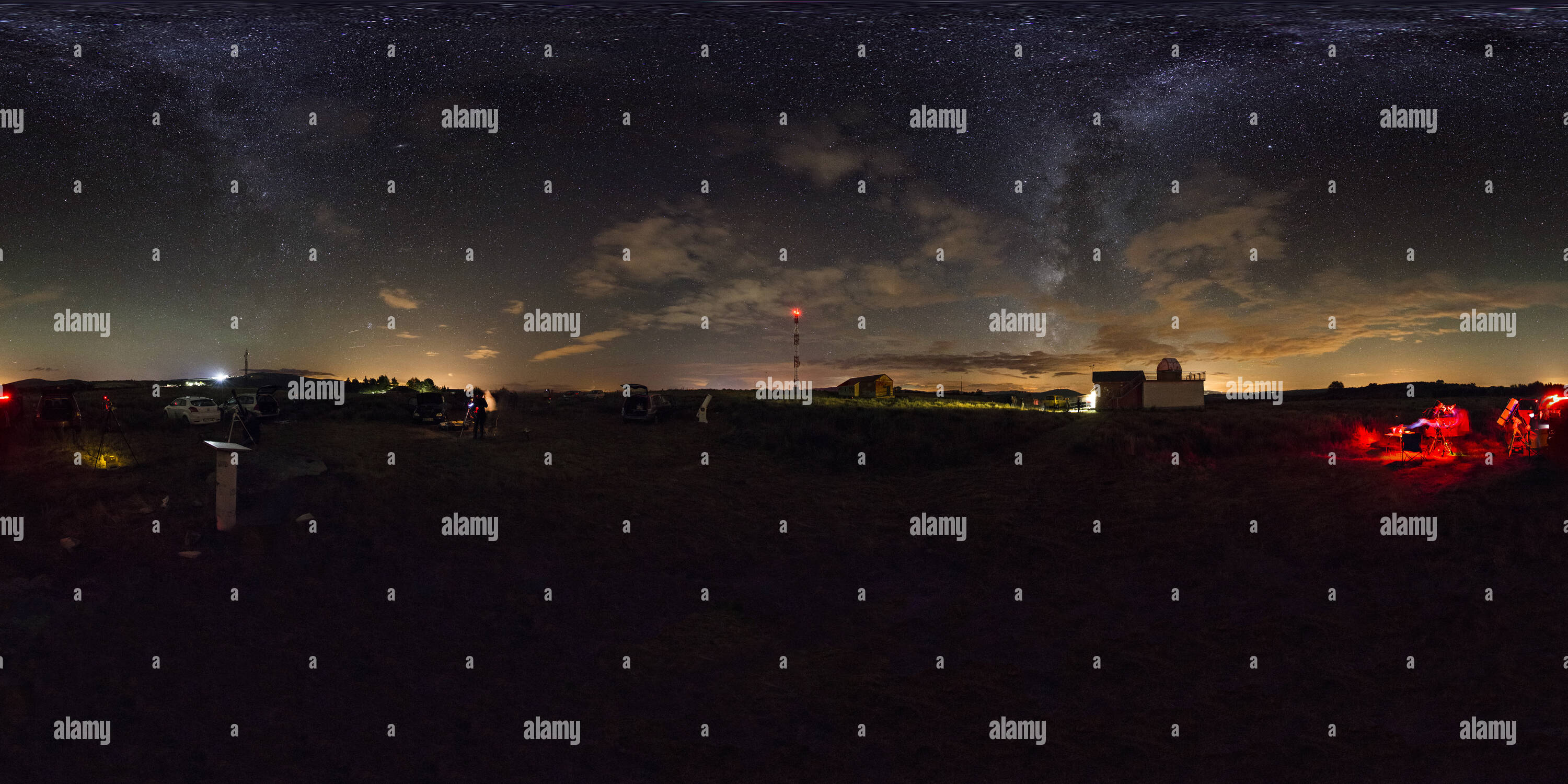 360° view of Star party Astro Biocos 2014 - Alamy