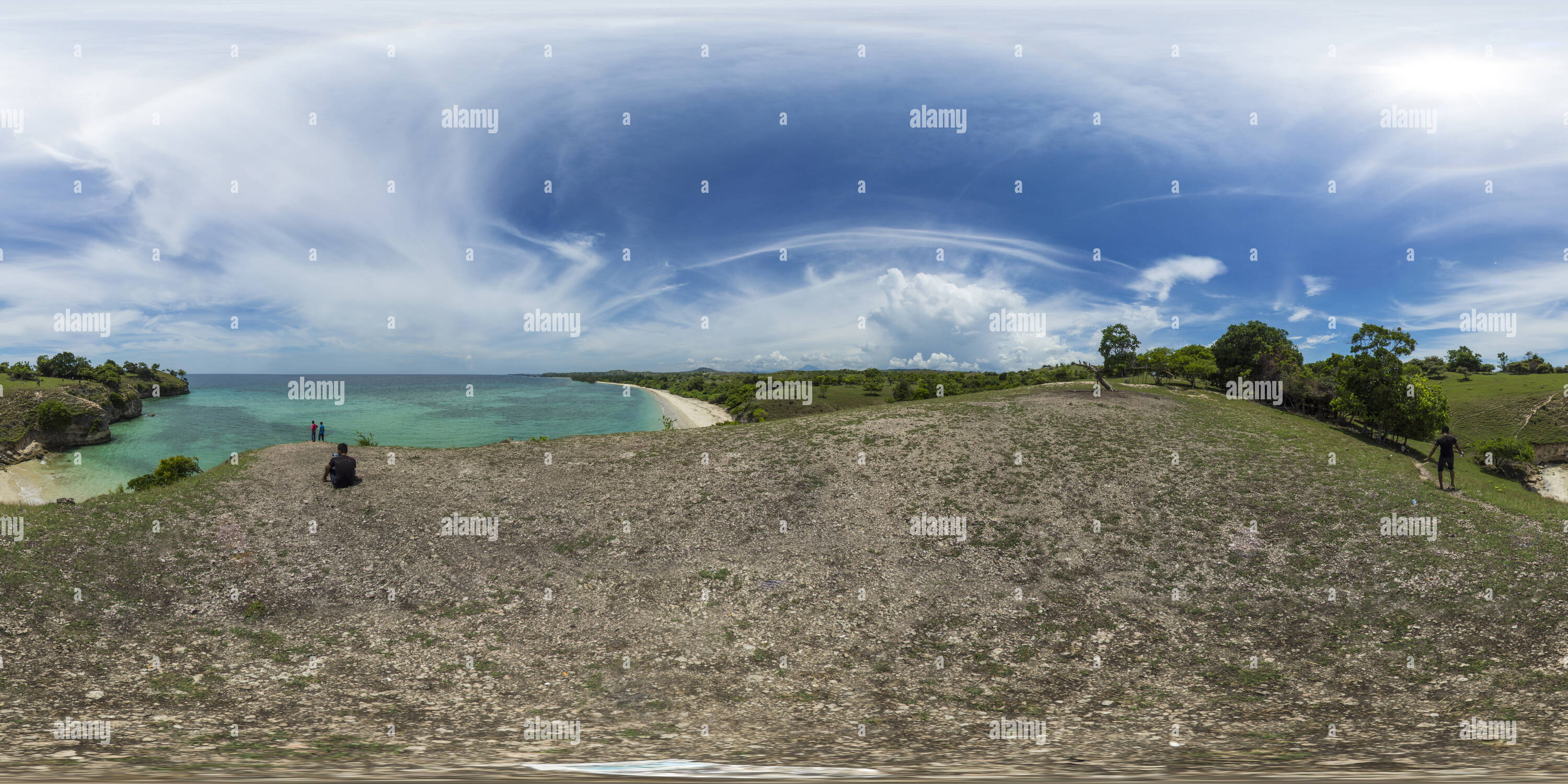 360° view of Lamreh Viewpoint, Aceh - Alamy