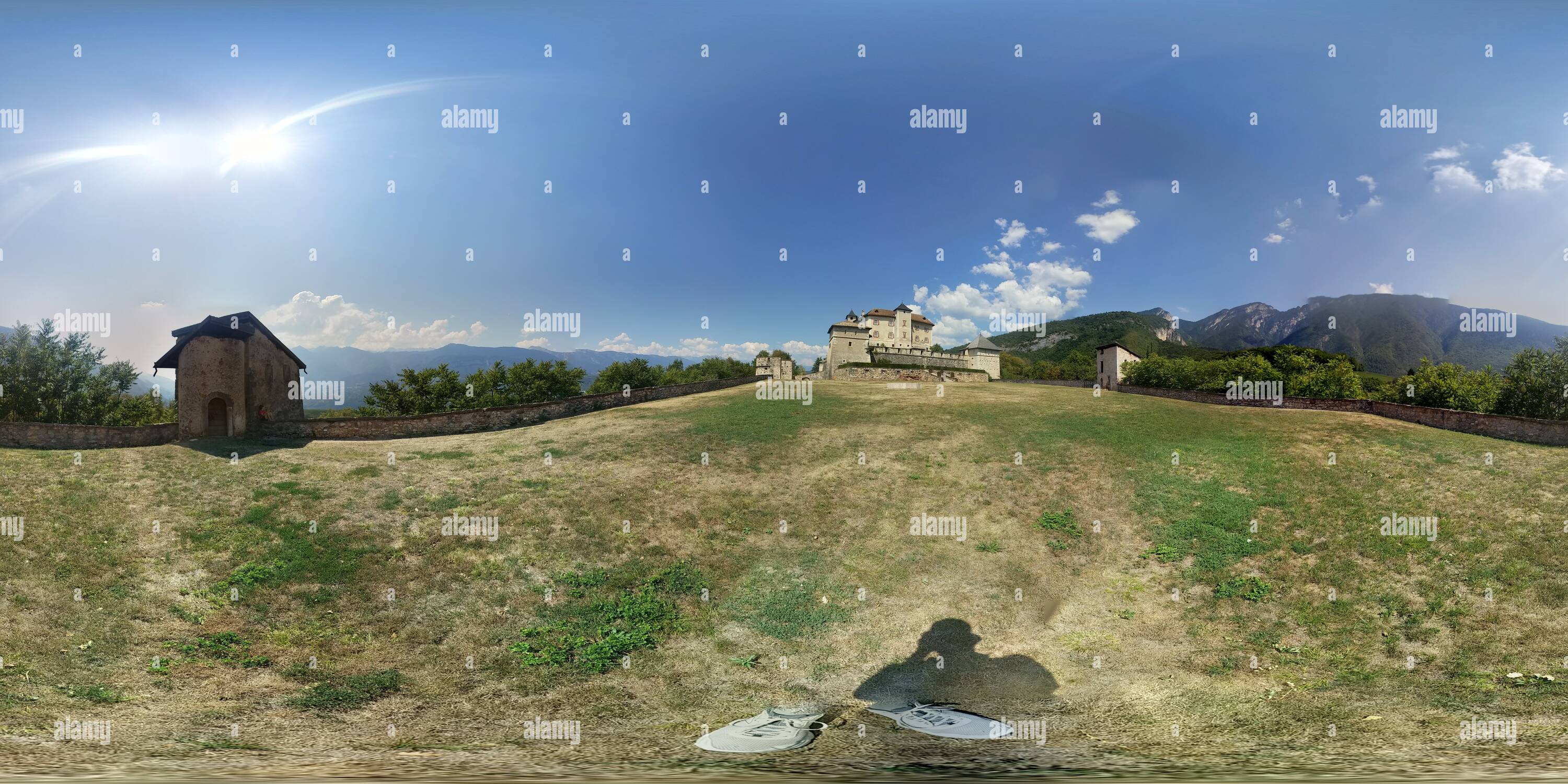 360° view of Castel Thun - Thun Castle - Alamy