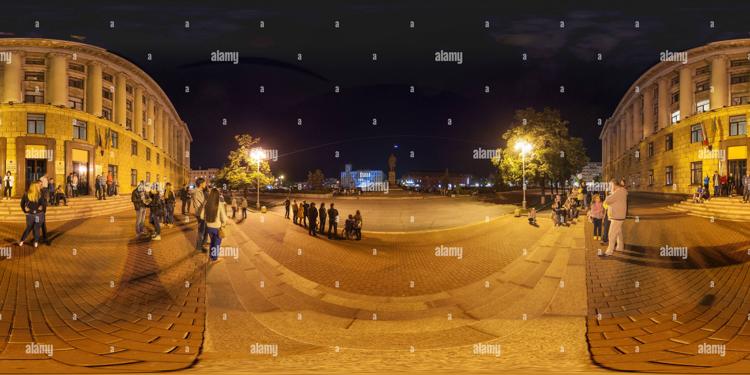 360° view of Russia Day and Penza City Day in 2015, mapping show - Alamy