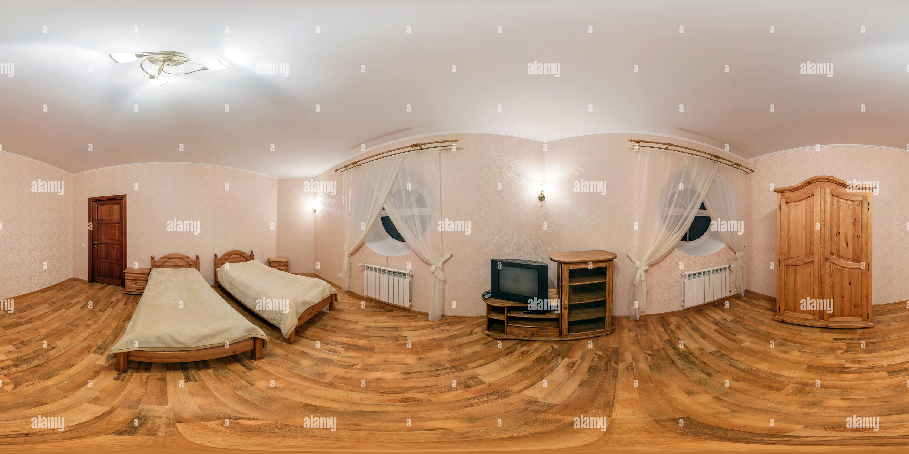 360° view of GRODNO, BELARUS - NOVEMBER 22, 2013: Panorama in interior ...