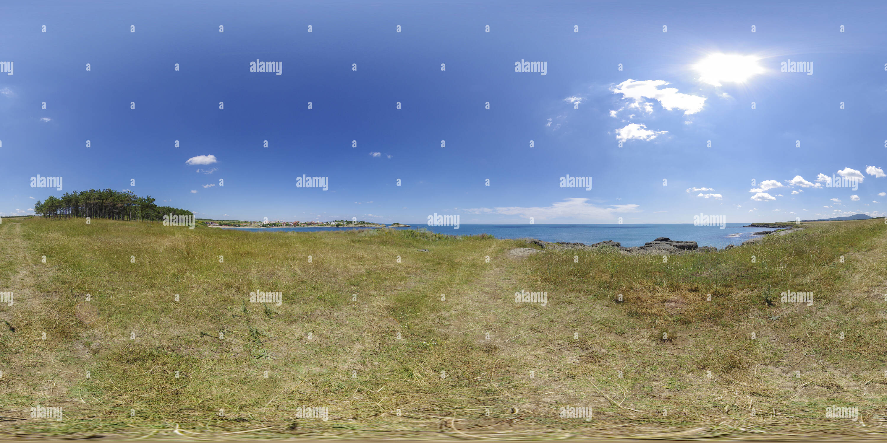 360° view of Arapya beach from the cape near Tsarevo, Bulgaria - Alamy
