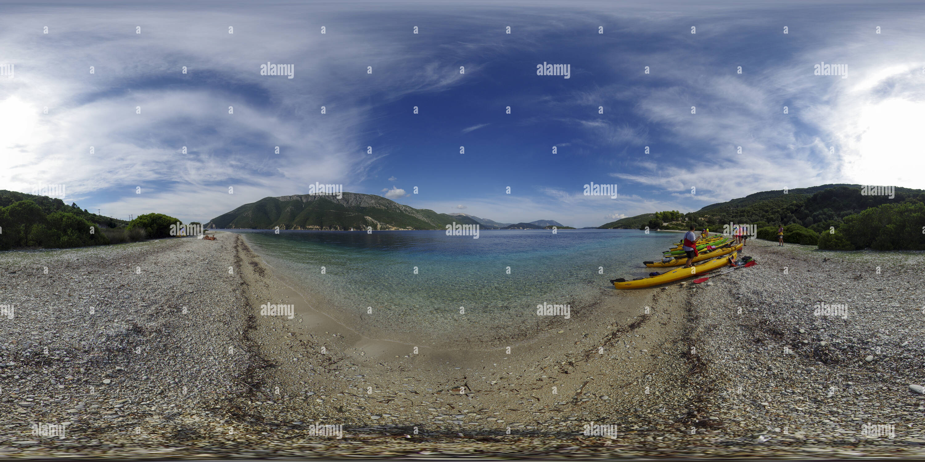 360° view of Kayaking around Meganisi, Lefkada, Greece - Alamy