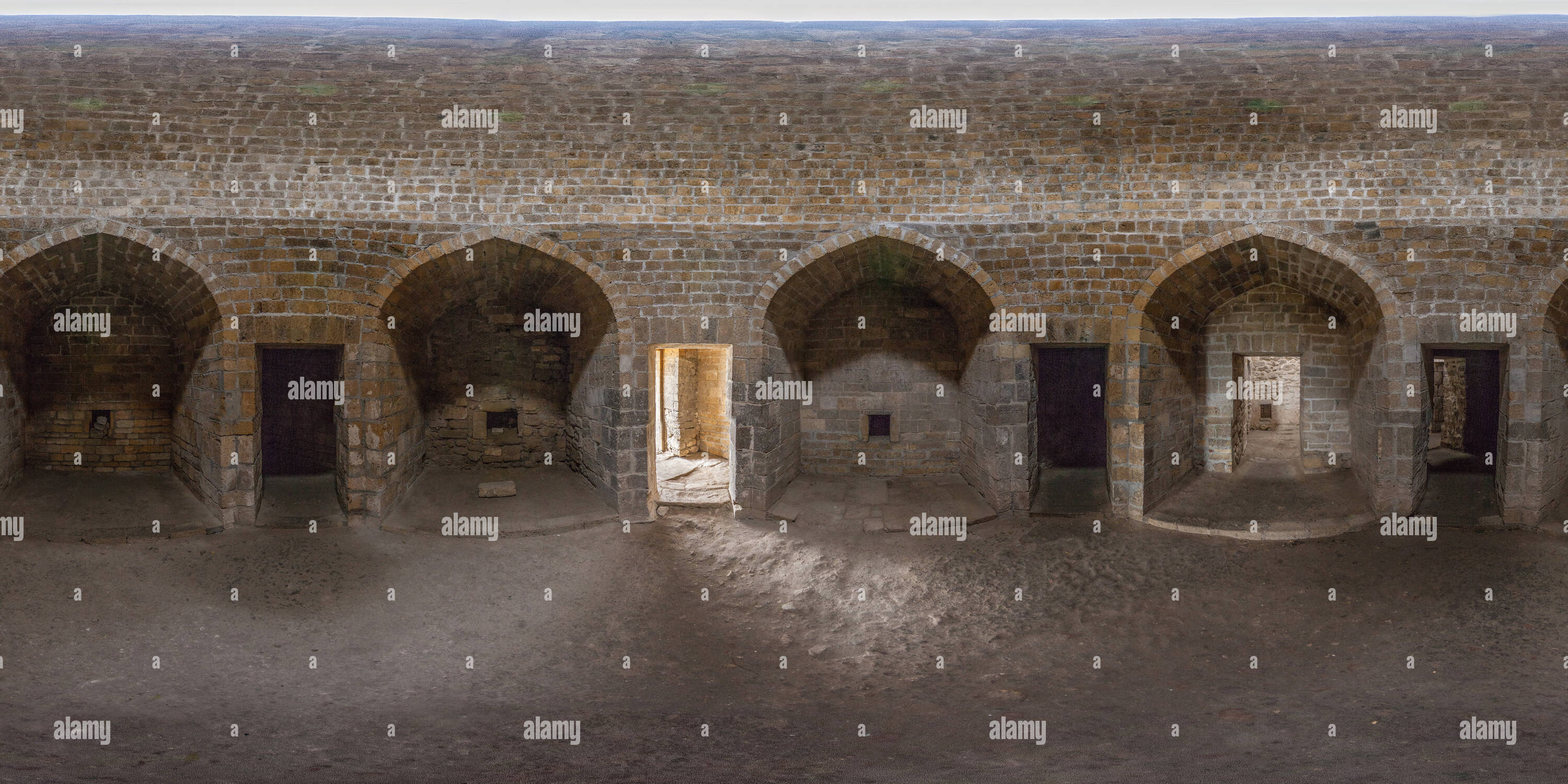 360° view of Khan's bath in Naryn-Kala, Dagestan, Derbent - Alamy