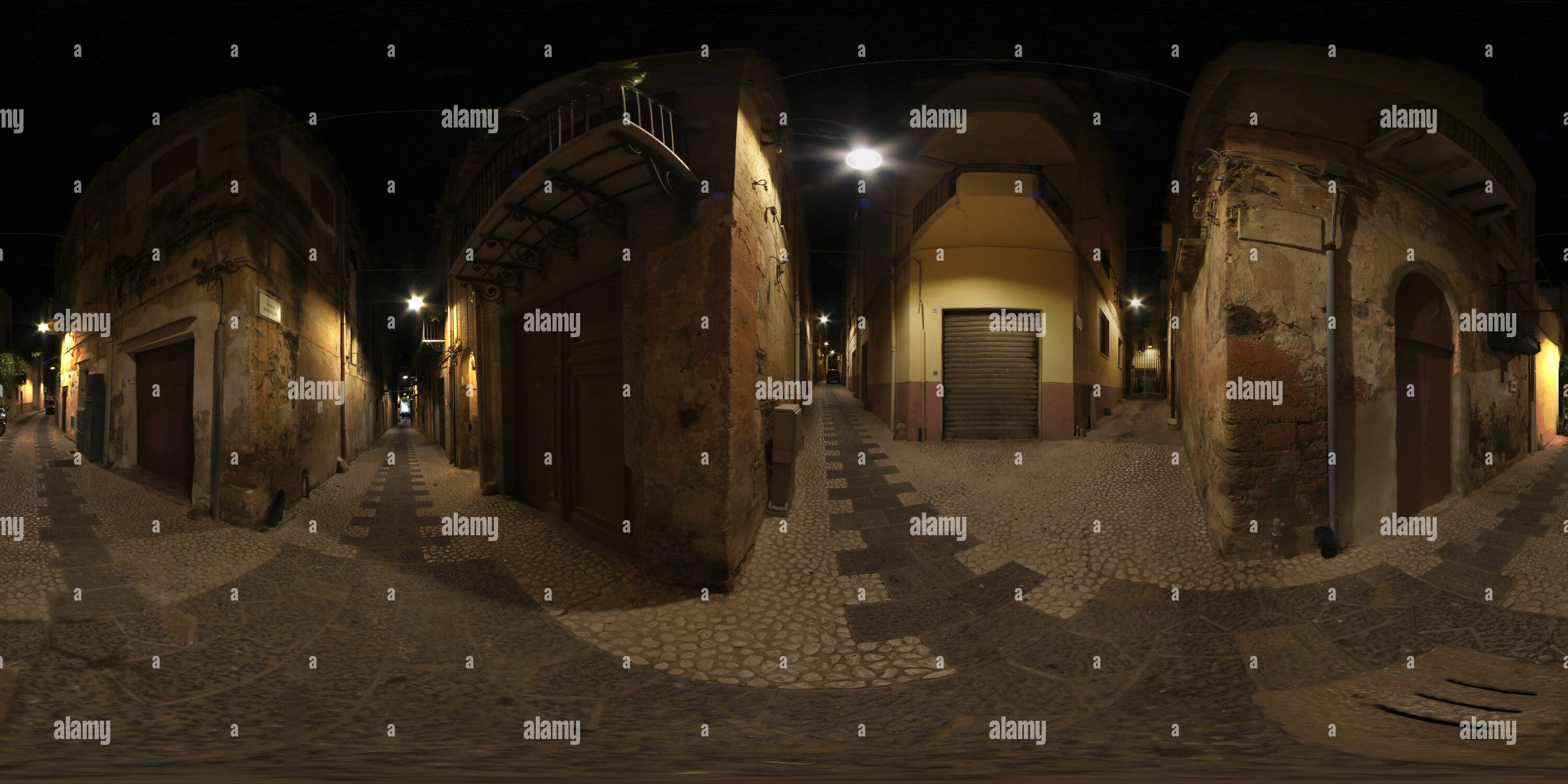 360° view of The antic Center of Sciacca, Sicily - Alamy