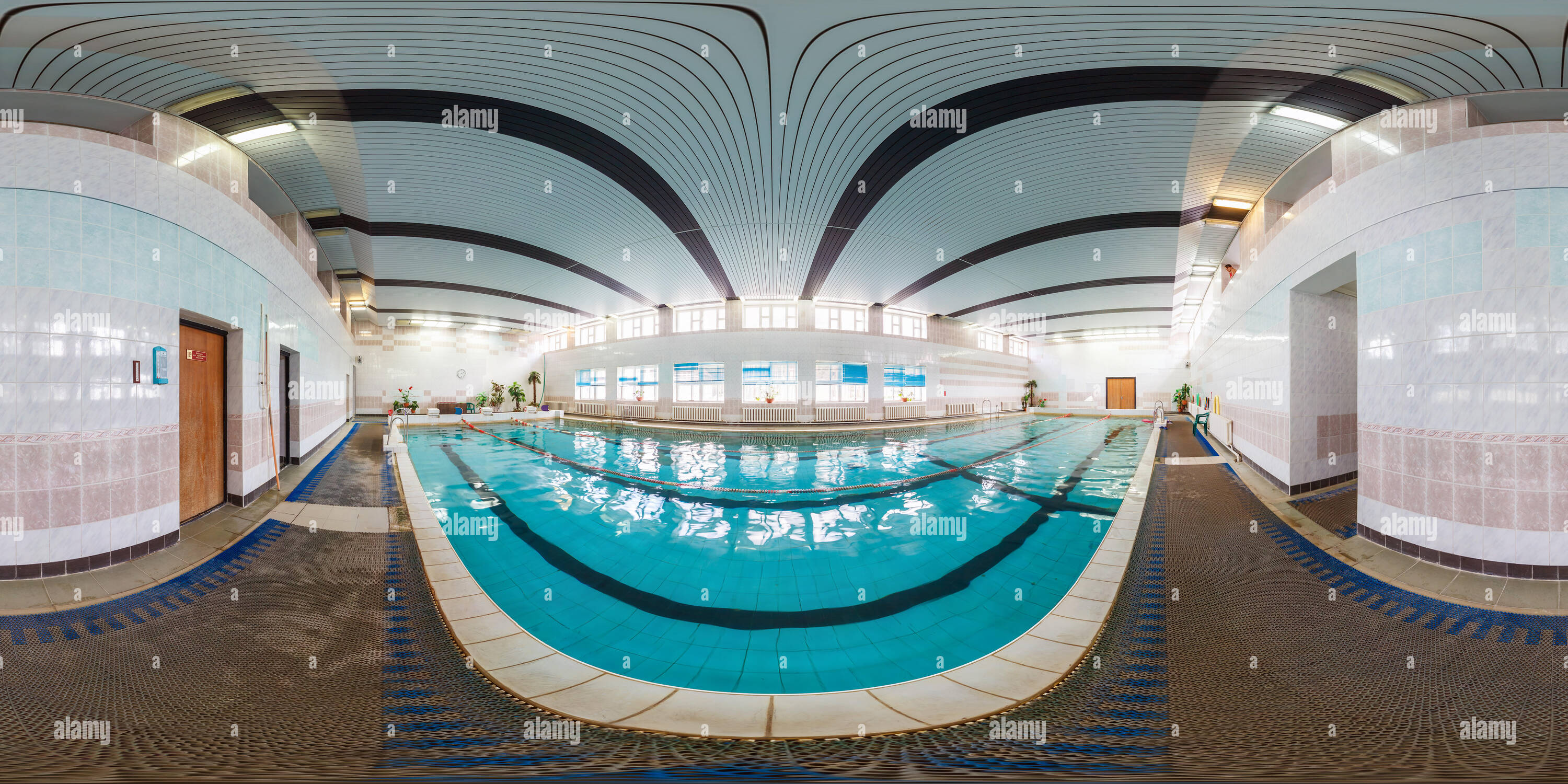 360° view of MINSK, BELARUS - JULY 11, 2013: Panorama in interior of ...