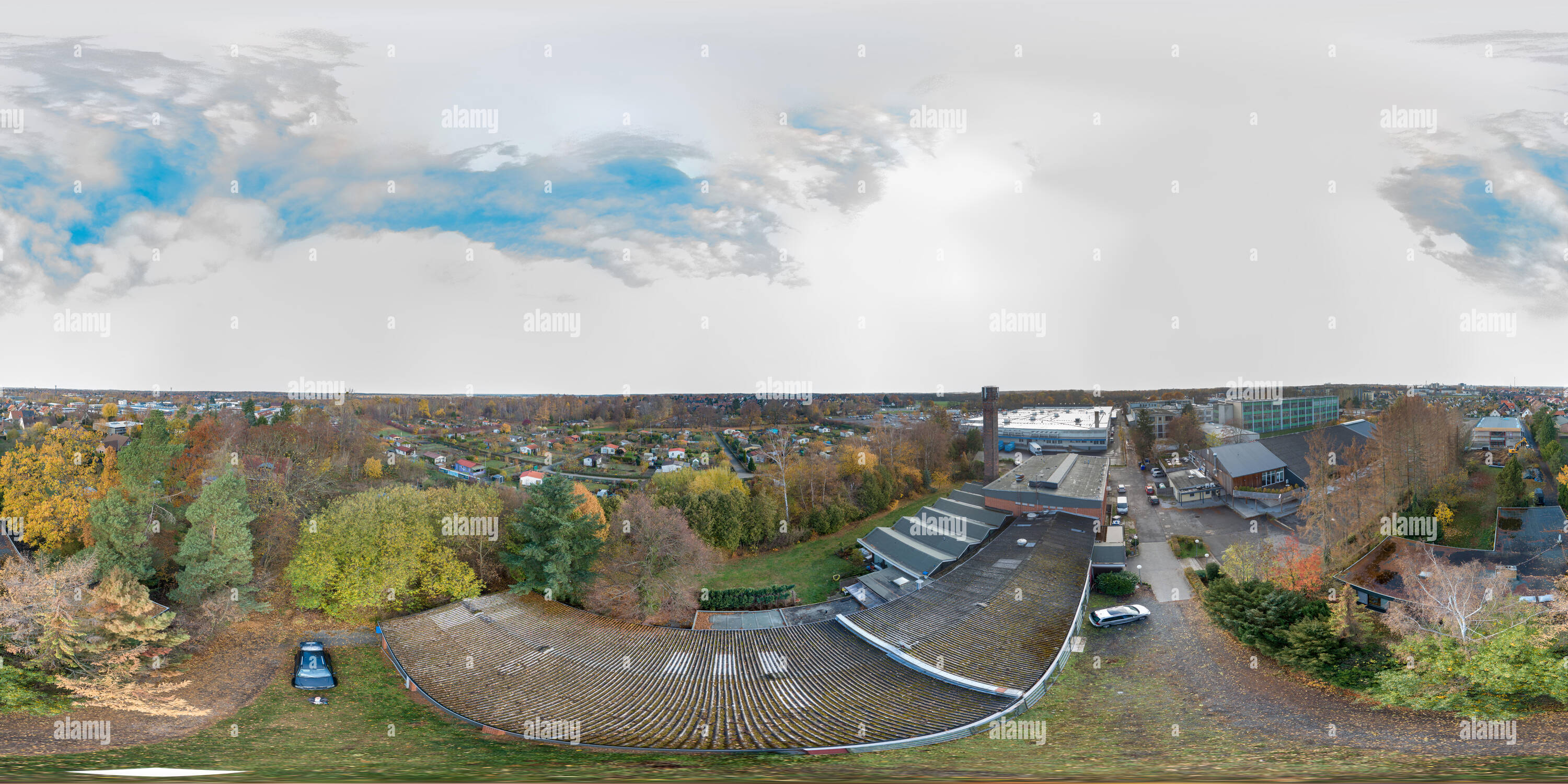 Commercial buildings with houses hi-res stock photography and images ...