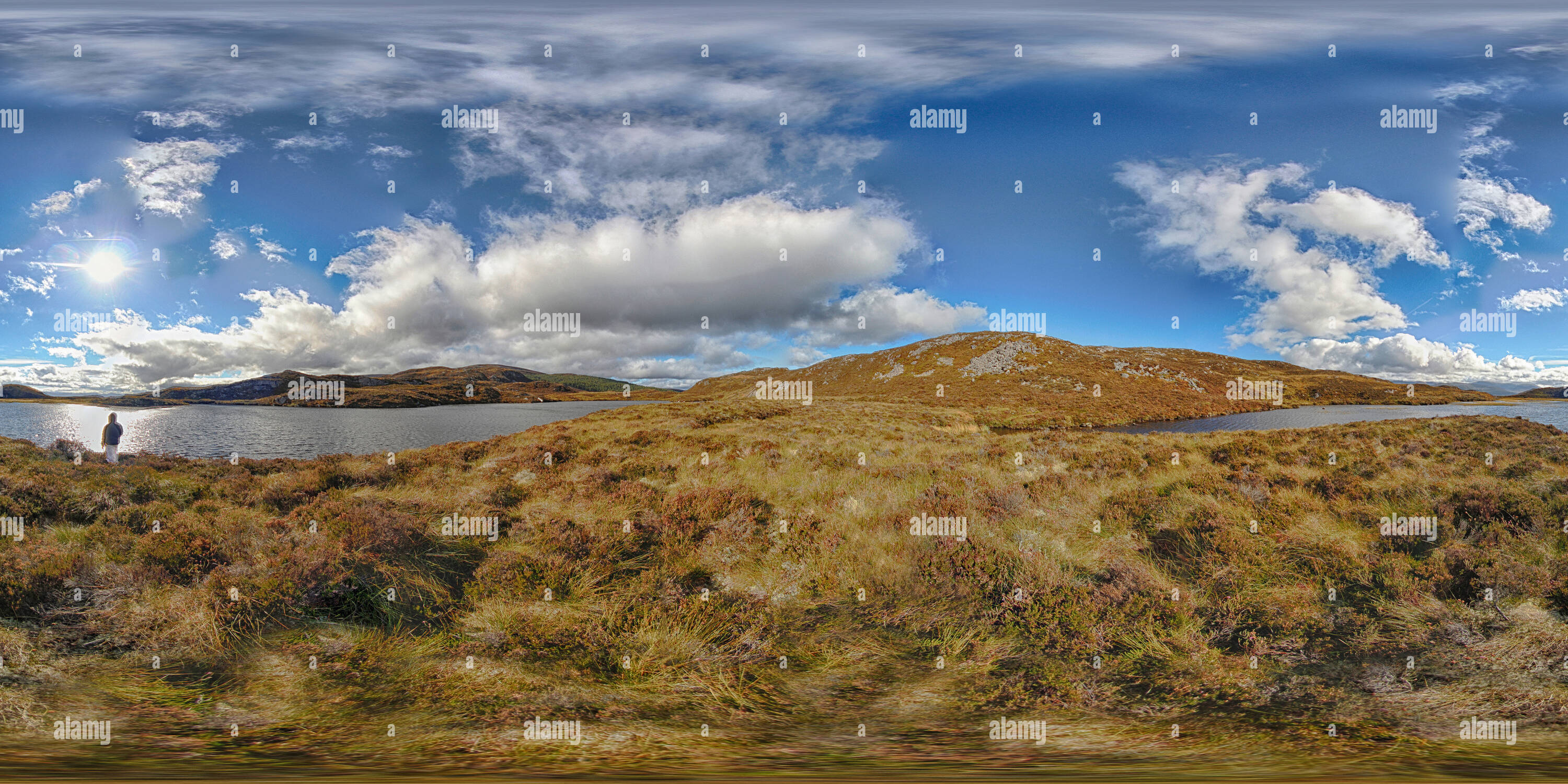 360° view of Scotland - Craigellachie - 04 - Loch Dubh - Alamy