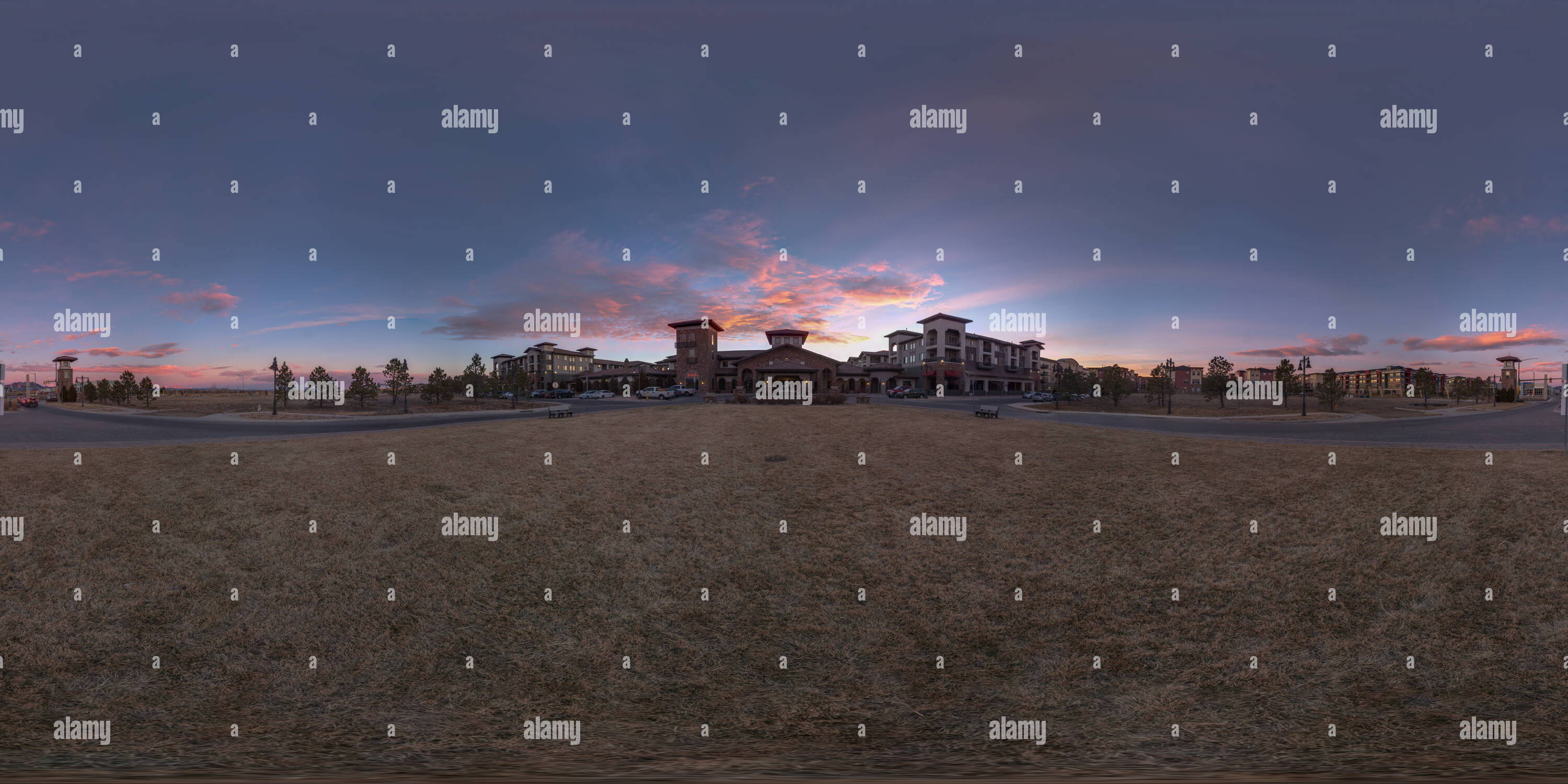 360° view of Denver Front Range Sunrise - Alamy