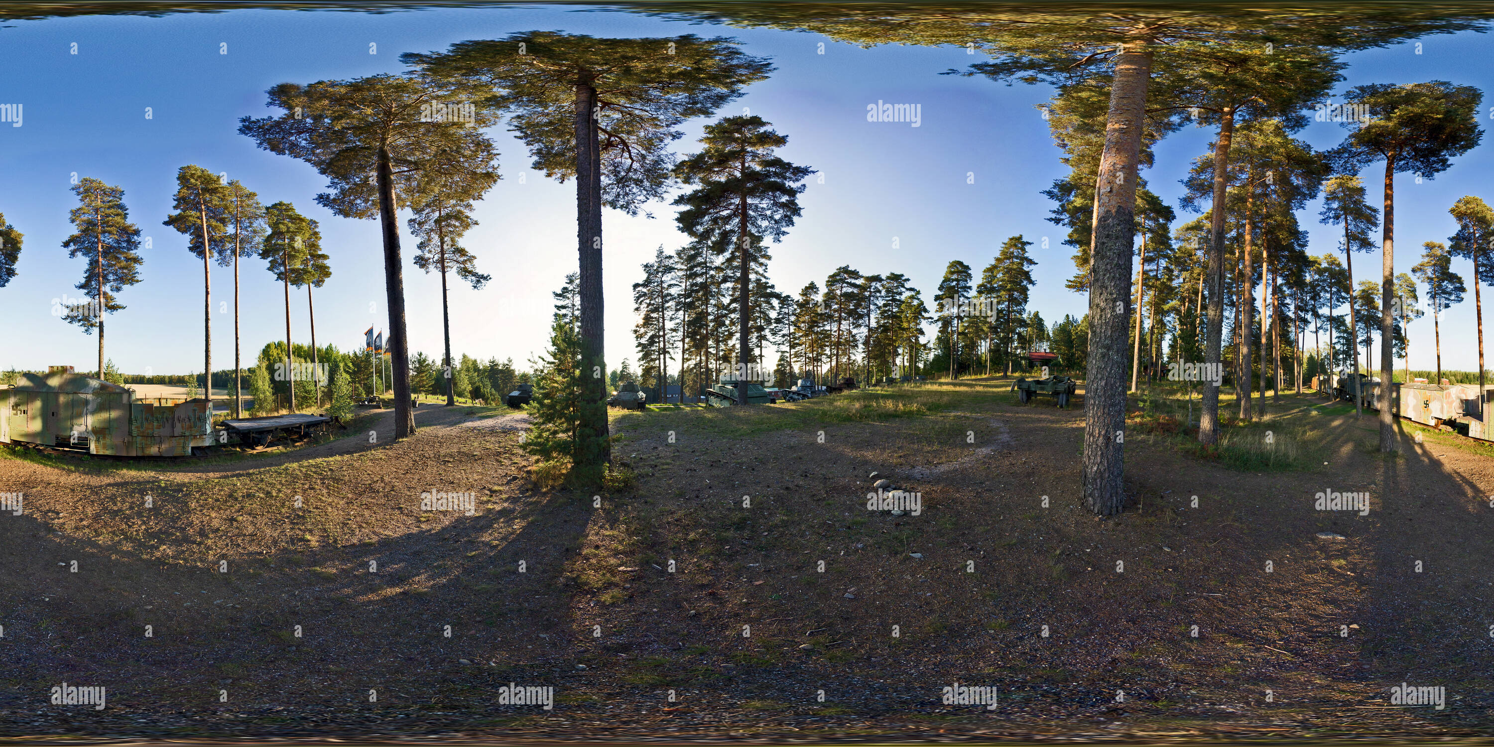 360° view of Parola tank museum - Alamy